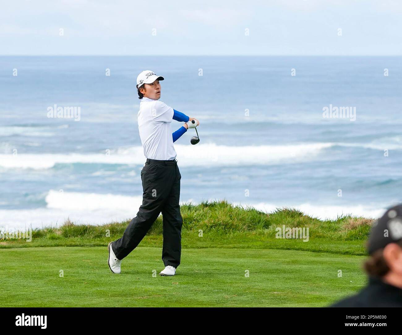 February 07, 2013: PGA golfer Kevin Na tees off during the first round ...