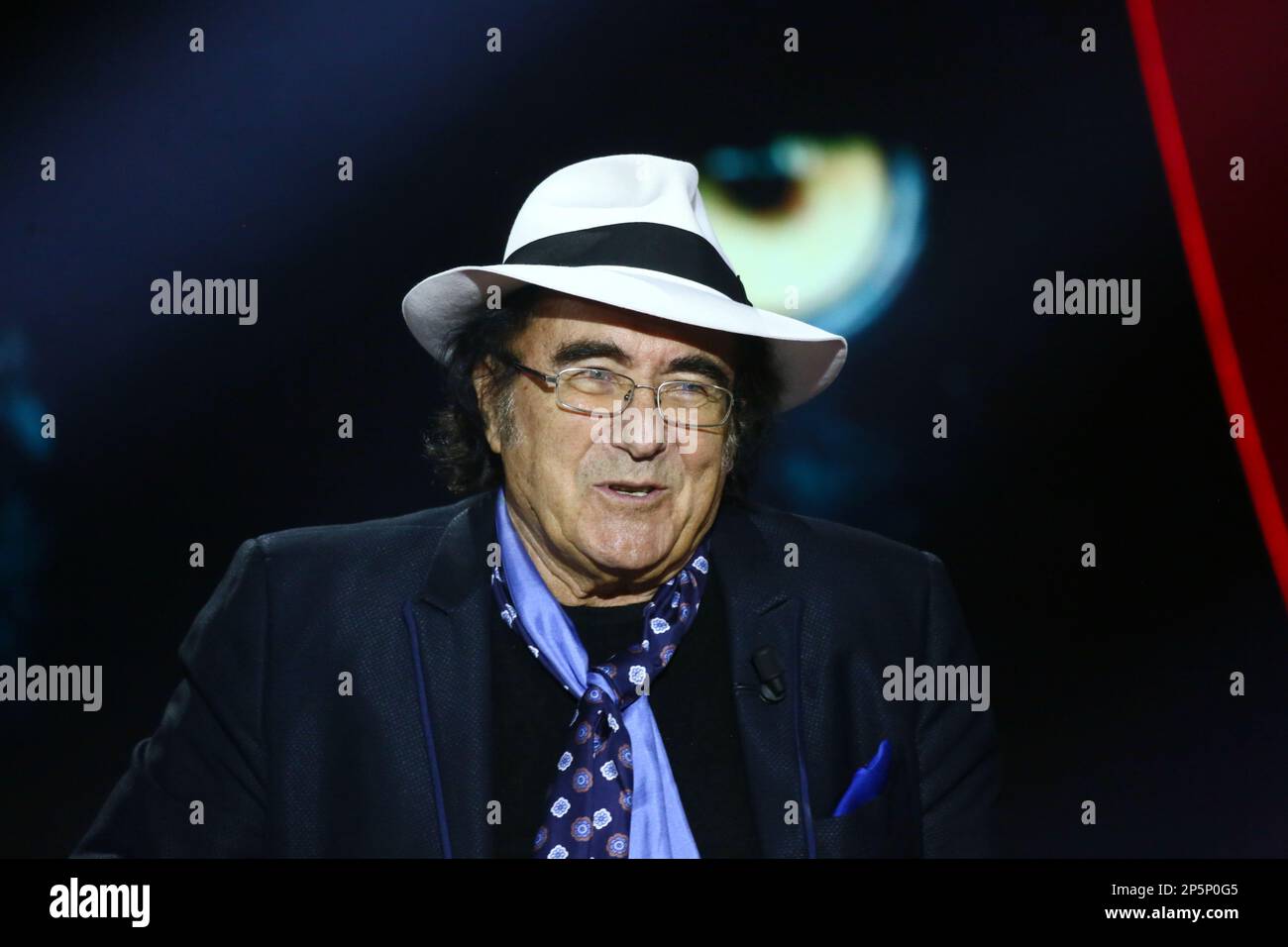 Rom, Italien 6. März 2023, Al Bano Carrisi Folge der tv-Show -Belve ... Rom, Italien 6. März 2023, Al Bano Carrisi Folge der tv-Show -Belve ...