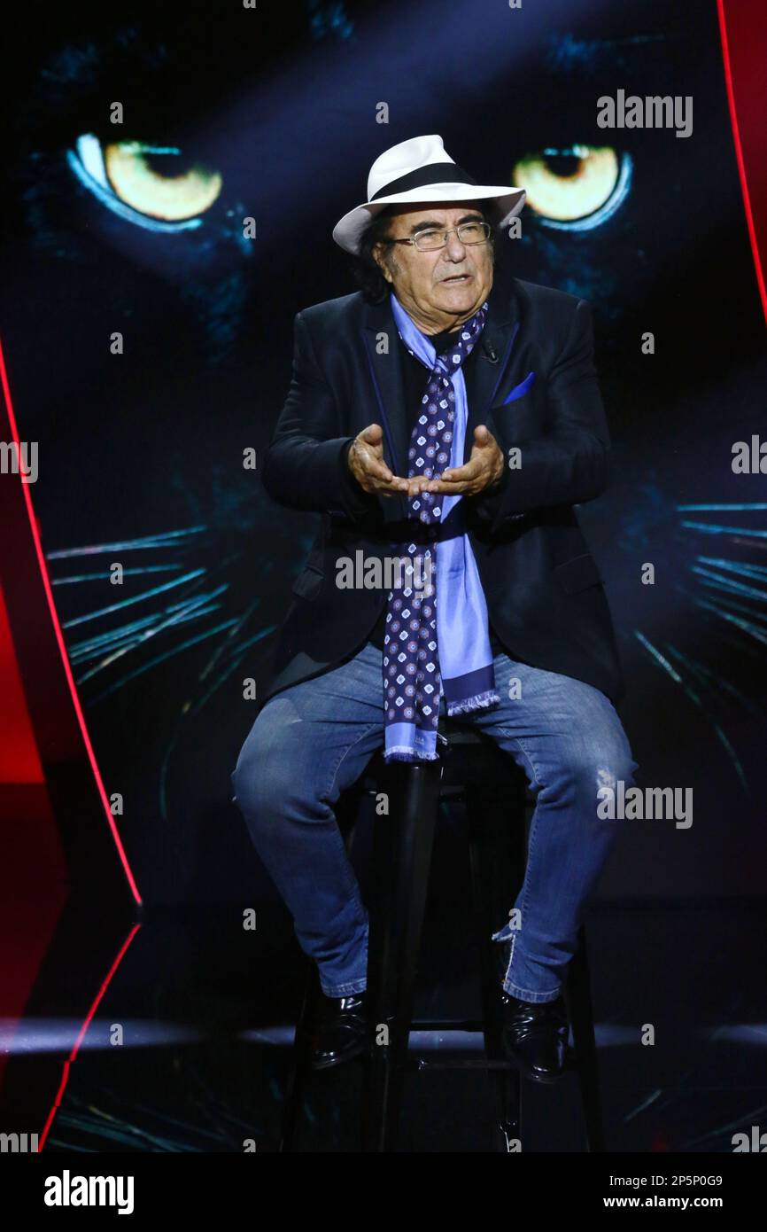 Rom, Italien 6. März 2023, Al Bano Carrisi Folge der tv-Show -Belve ... Rom, Italien 6. März 2023, Al Bano Carrisi Folge der tv-Show -Belve ...