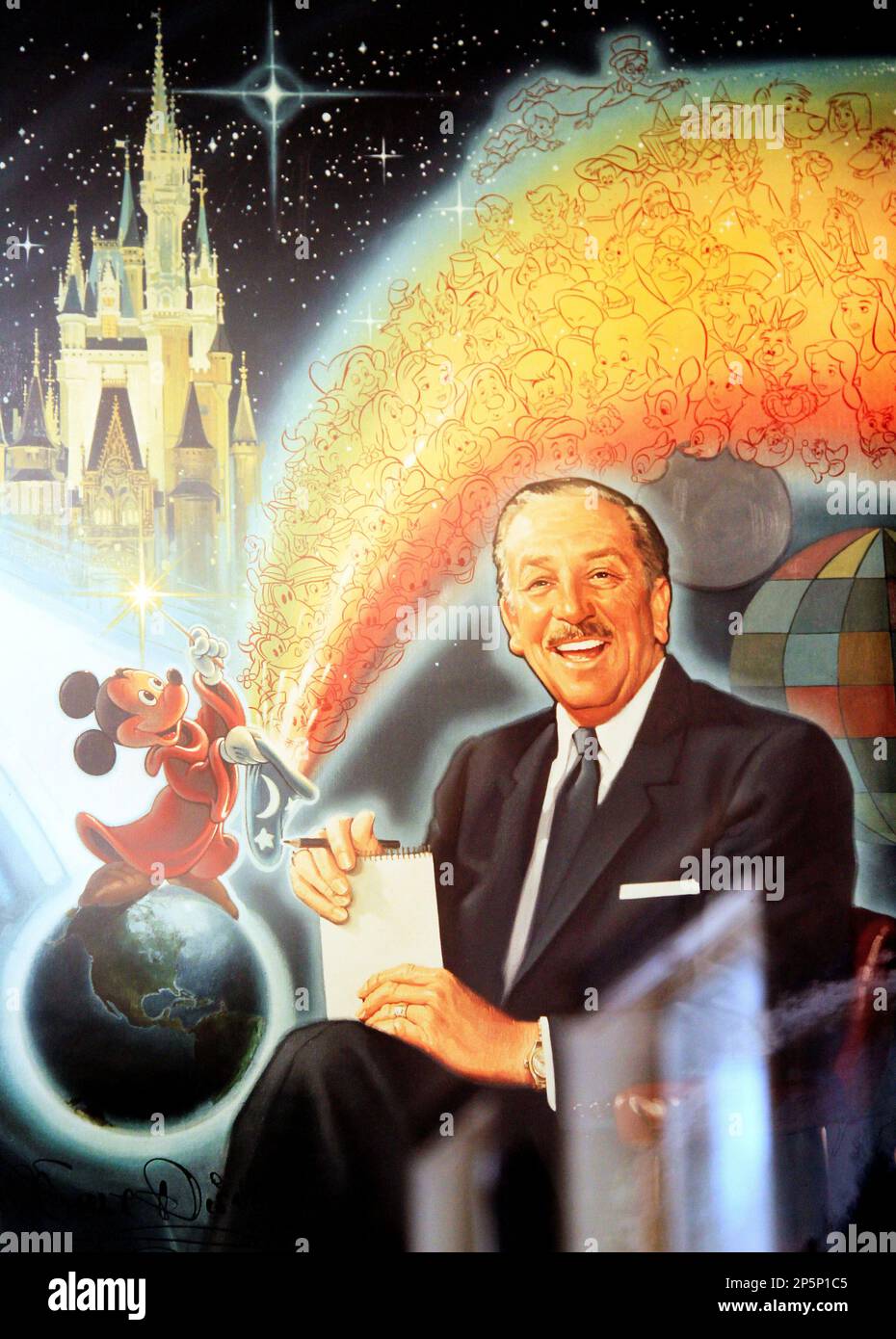 This photo taken January 2013 shows a portion of a mural titled “The ...