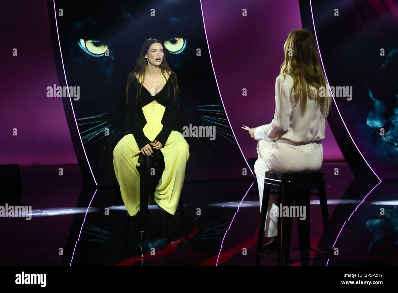 Rom, Italien 6. März 2023, Bianca Balti , Francesca Fagnani Folge der ... Rom, Italien 6. März 2023, Bianca Balti , Francesca Fagnani Folge der ...