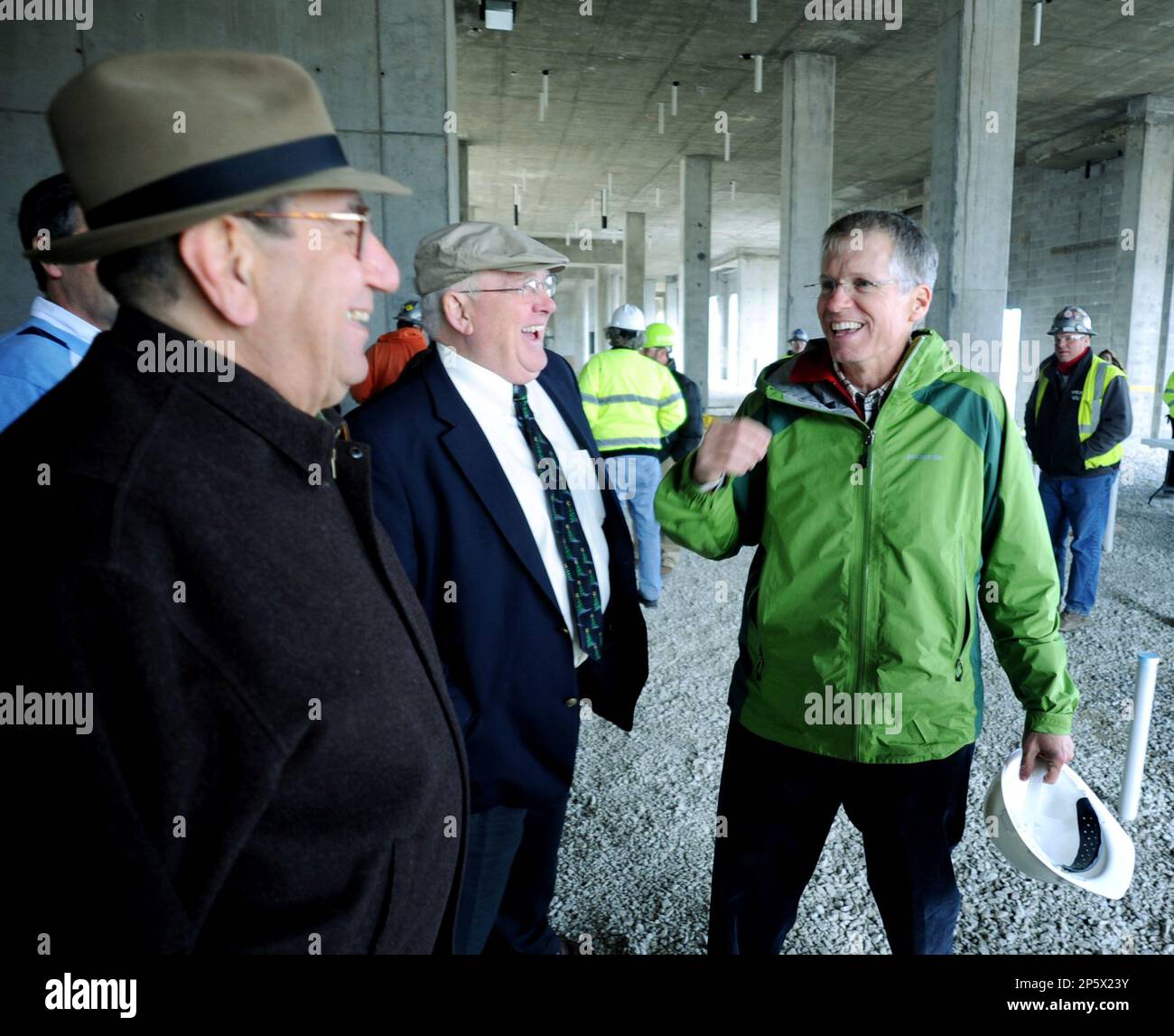 Standing in what will become the Lure Seafood & Grille in the new ...