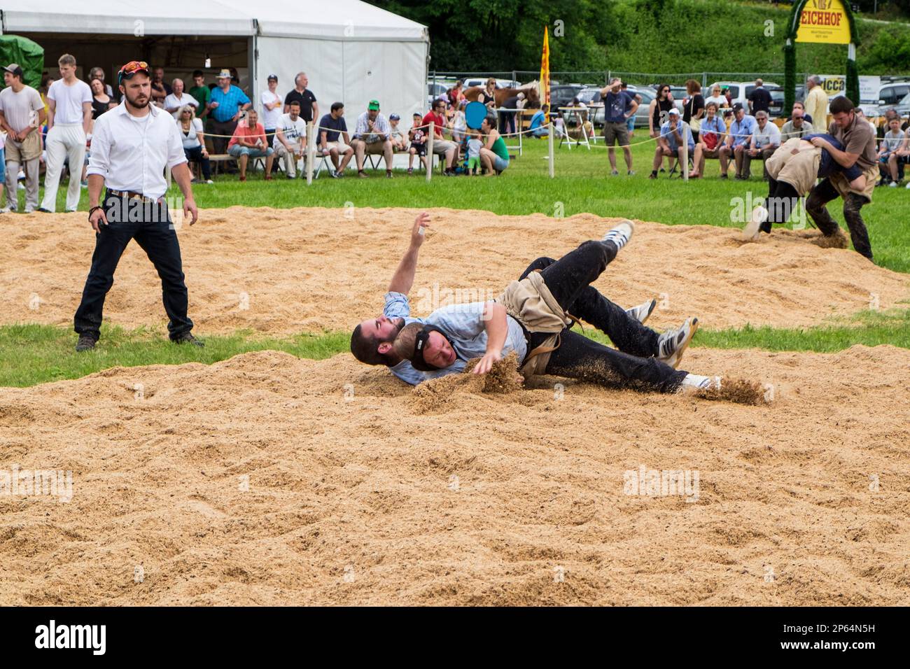 People switzerland traditional swiss wrestling fight sport -Fotos und ...