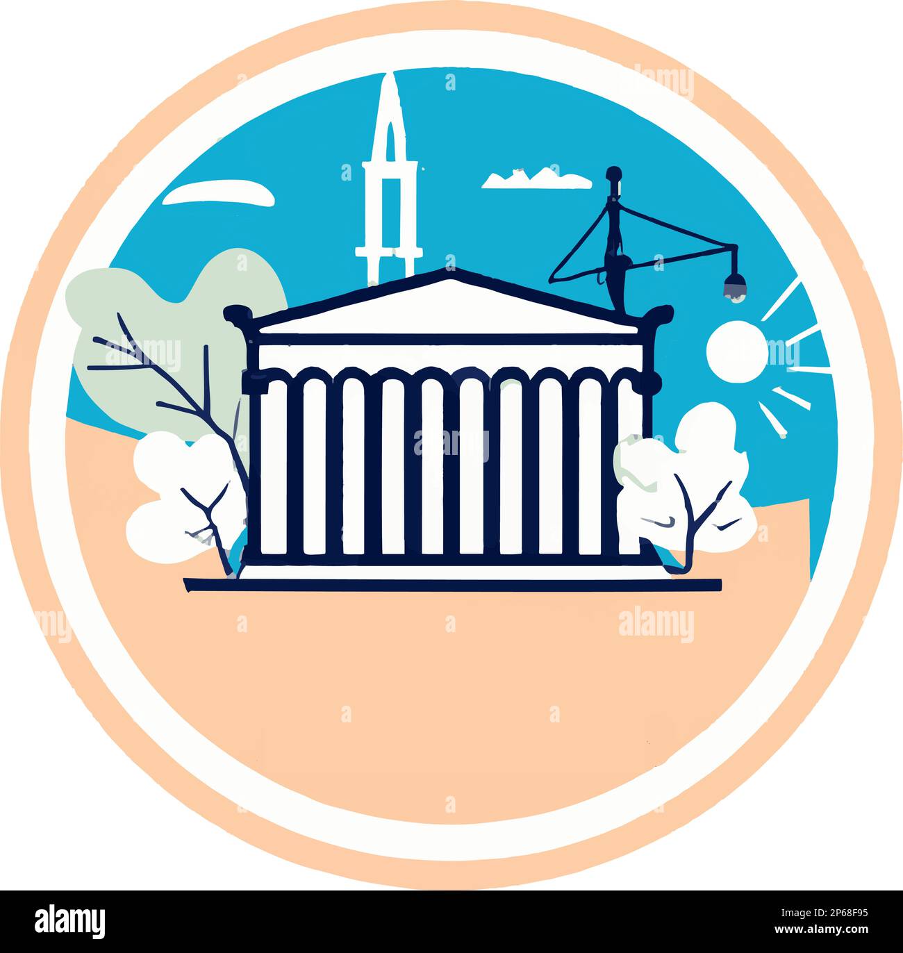 Scenic temple view Stock-Vektorgrafiken kaufen - Alamy