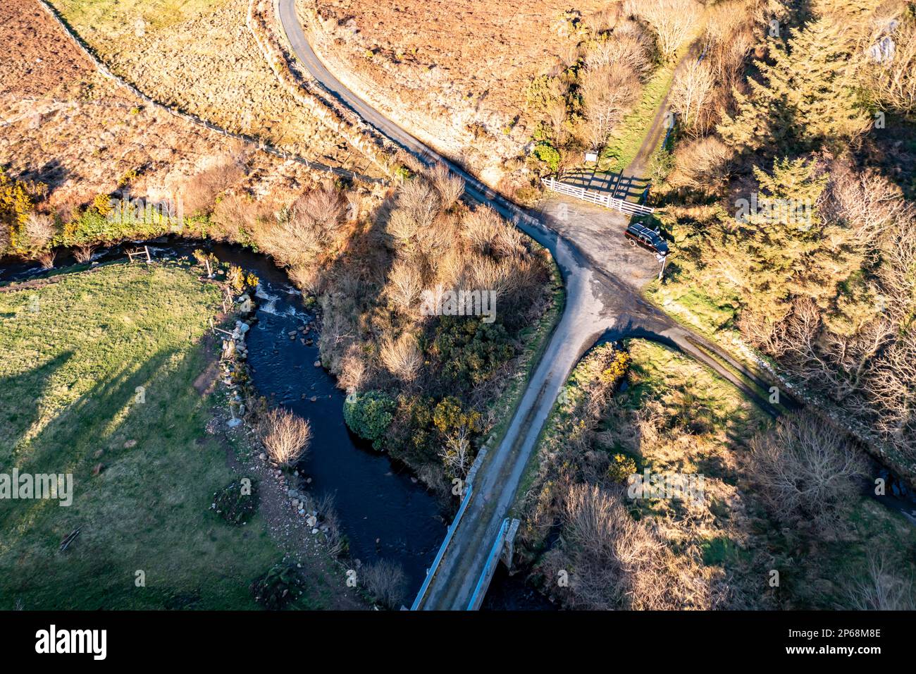 Der Burtonport Railway Walk Trailhead an der Fidlers Bridge von ...