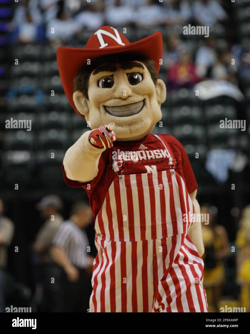 March 02, 2012: Nebraska Cornhusker mascot during the Big Ten Women's ...