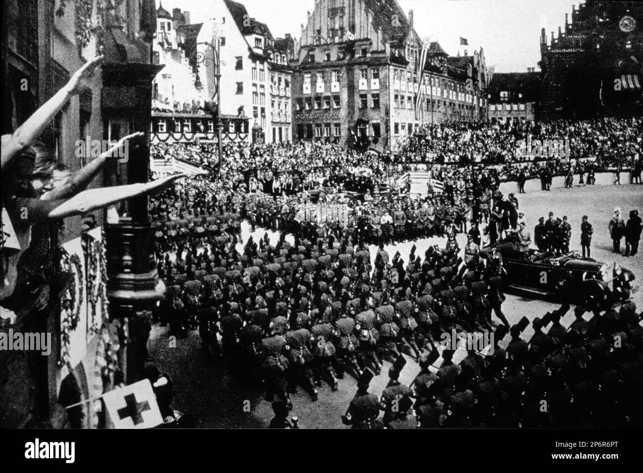 1930er Jahre : der deutsche Diktator ADOLF HITLER ( 1889 - 1945 ) in Nurberg .- Zweiter ...