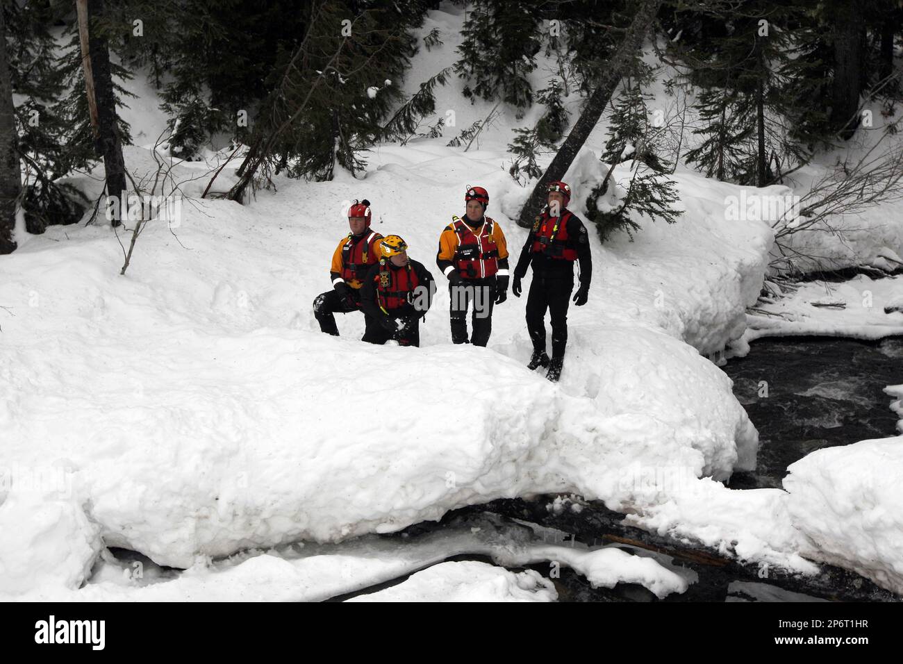 In this pool photo provided by the Pierce Co. Sheriff's Dept., members ...