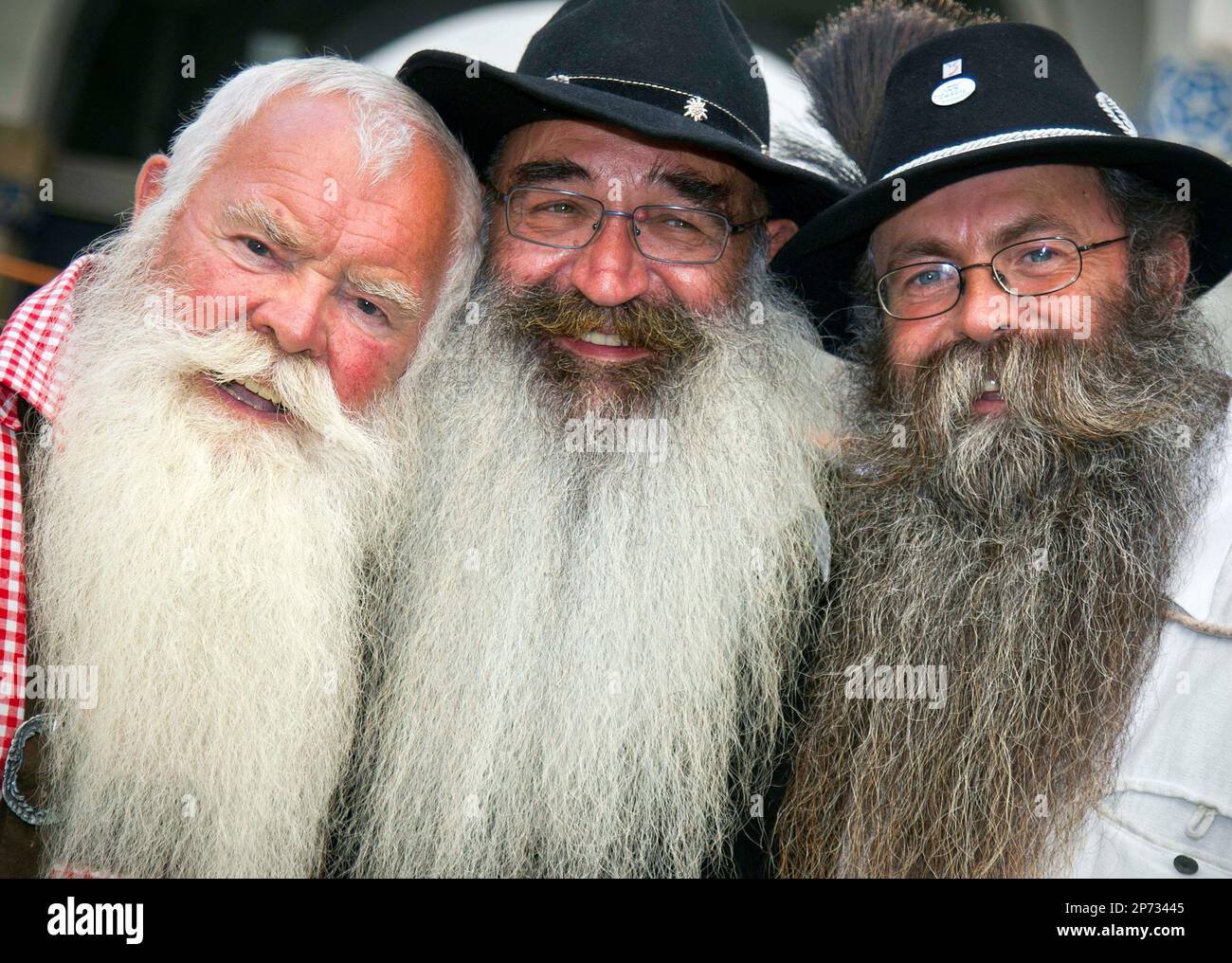 Second placed Ernst Schuster from Germensdorf in Germany, winner Albert ...