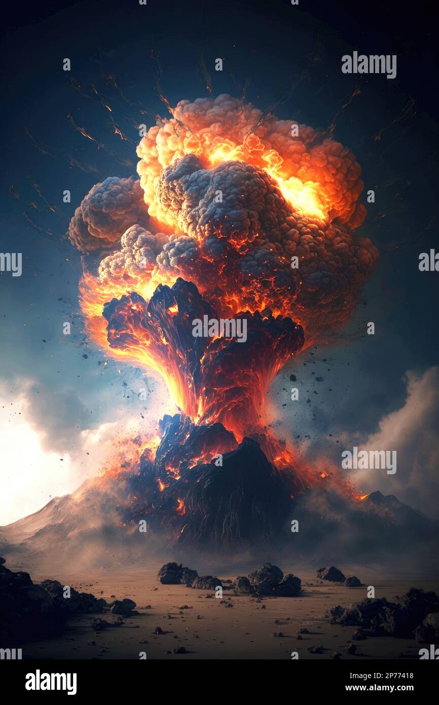 Explodierender vulkan -Fotos und -Bildmaterial in hoher Auflösung – Alamy