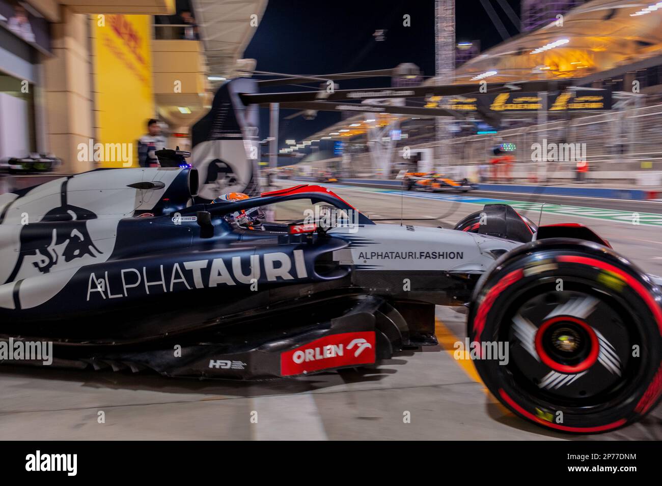 MANAMA, BAHRAIN, Sakhir Circuit, 3. März 2023: #21, Nick de VRIES, NDL, Scuderia Alpha Tauri ...