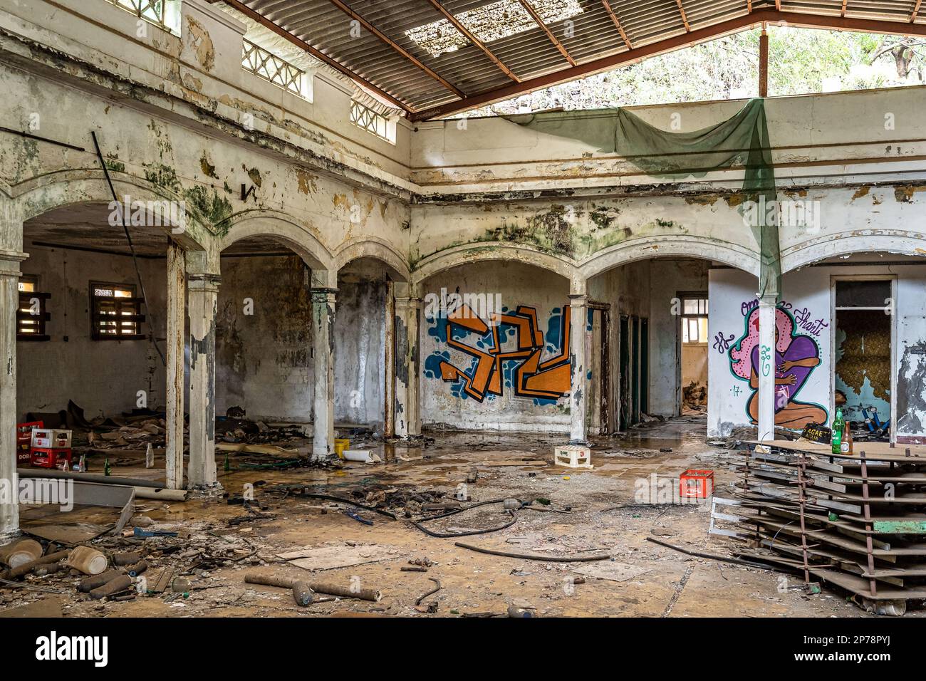 Lost Place Balneario Los Berrazales, Botteleria Agua de Agaete in Valle de Agaete auf Gran ...