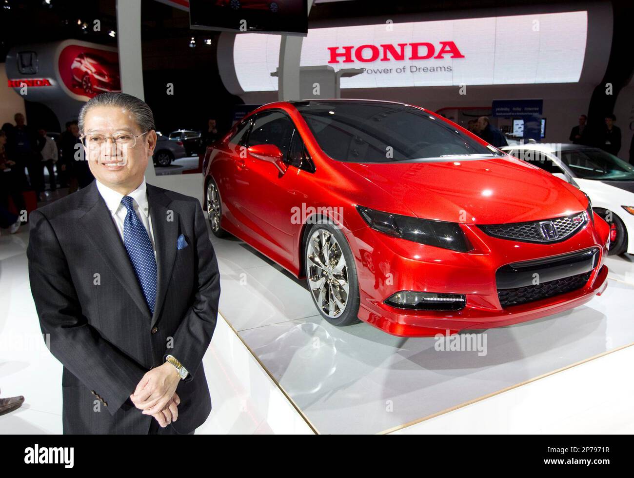 Honda president and CEO Masahiro Takedagawa unveils the ninth ...