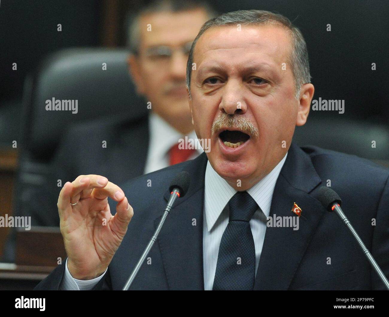 Turkey's Prime Minister Recep Tayyip Erdogan addresses lawmakers and ...