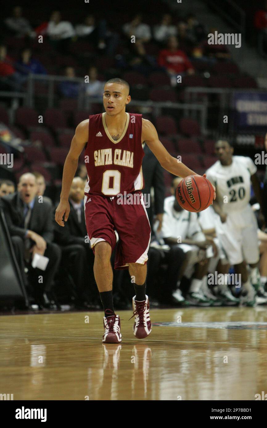 2010 NOV 27: Santa Clara's Evan Roquemore (0) during an NCAA Basketball ...