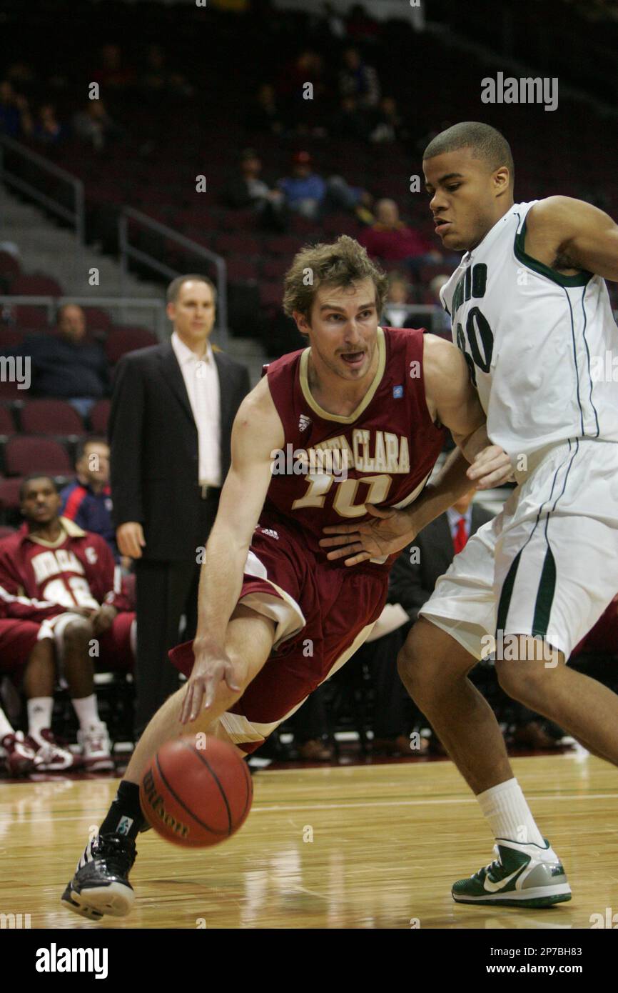2010 NOV 27: Santa Clara's Ben Dowdell (10) is fouled by Ohio's Reggie ...