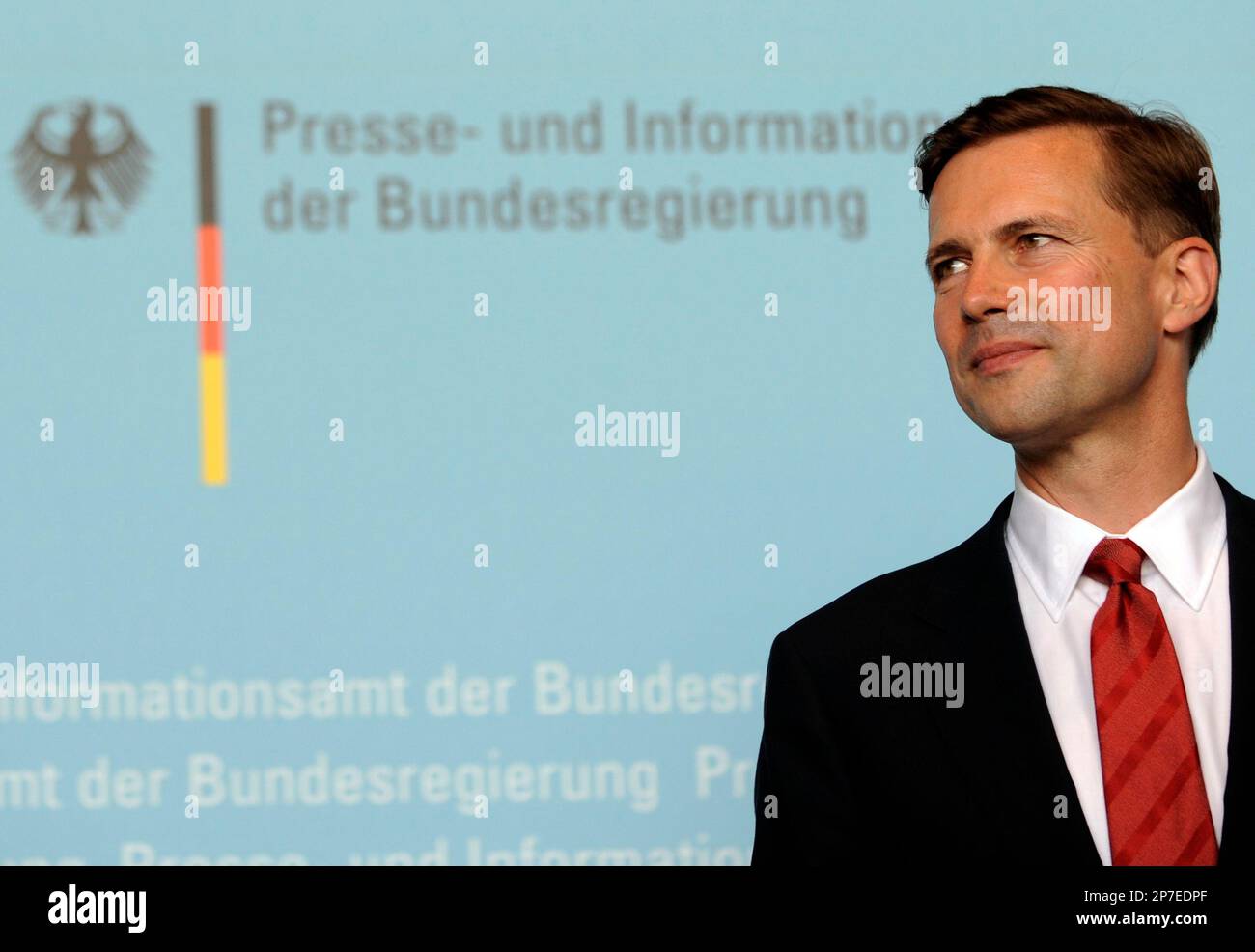 Regierungssprecher Steffen Seibert, aufgenommen am Montag, 16. August ...