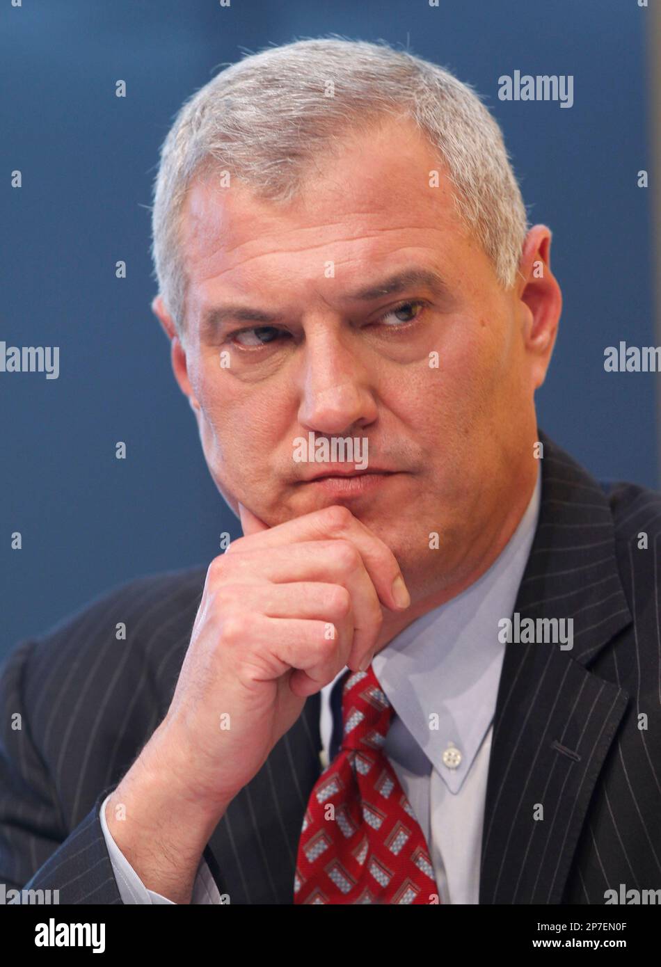 Der Finanzvorstand der Deutschen Post DHL, Lawrence Rosen, aufgenommen ...