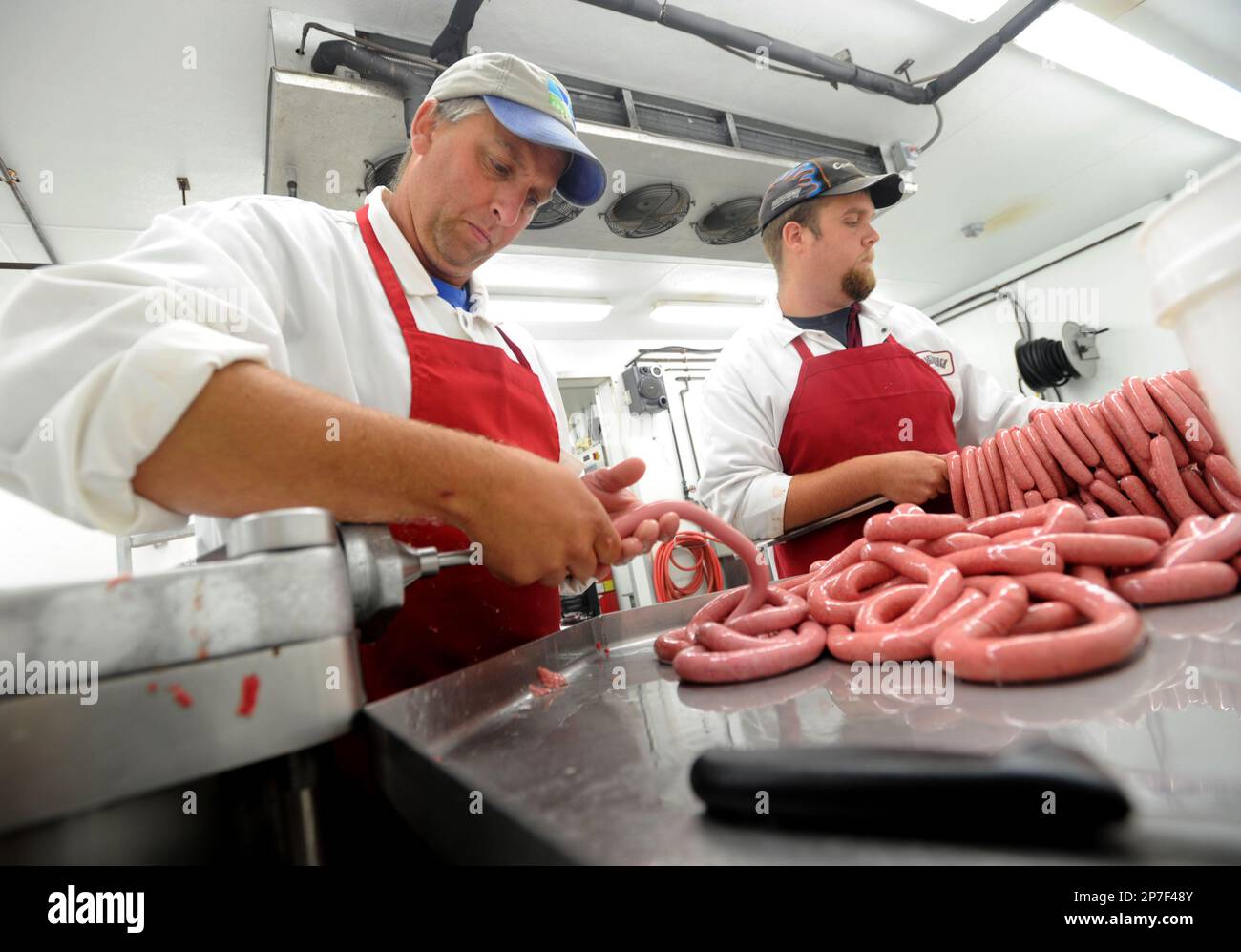In this June 30, 2010 photo, Eagle Bridge Custom Meats owner Stephen ...