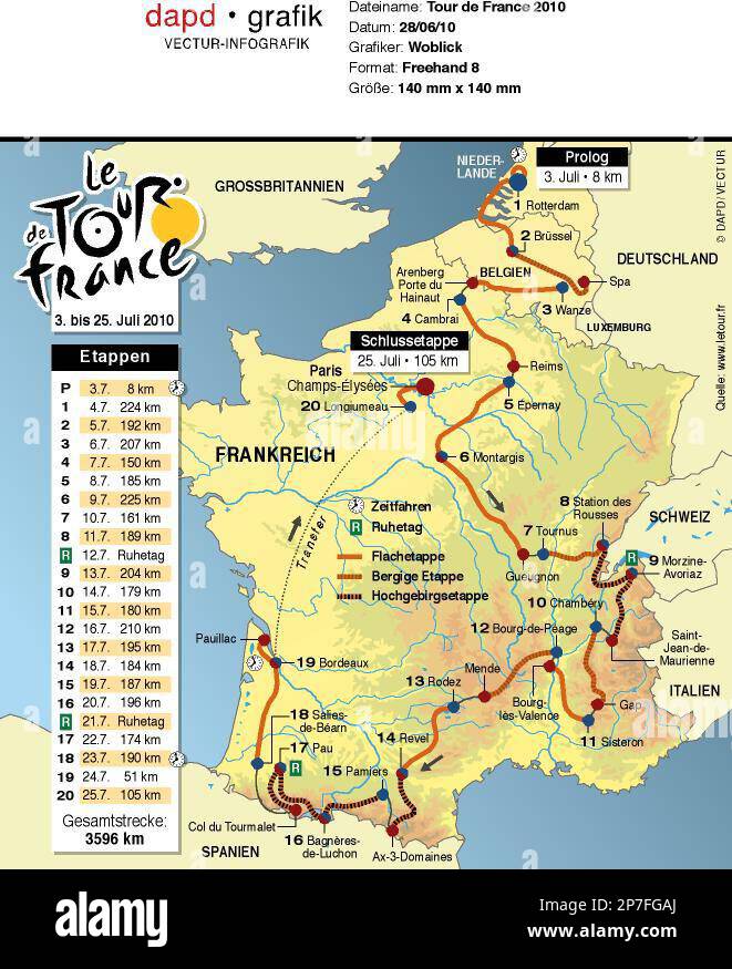 Tour De France Heute Streckenverlauf Karte