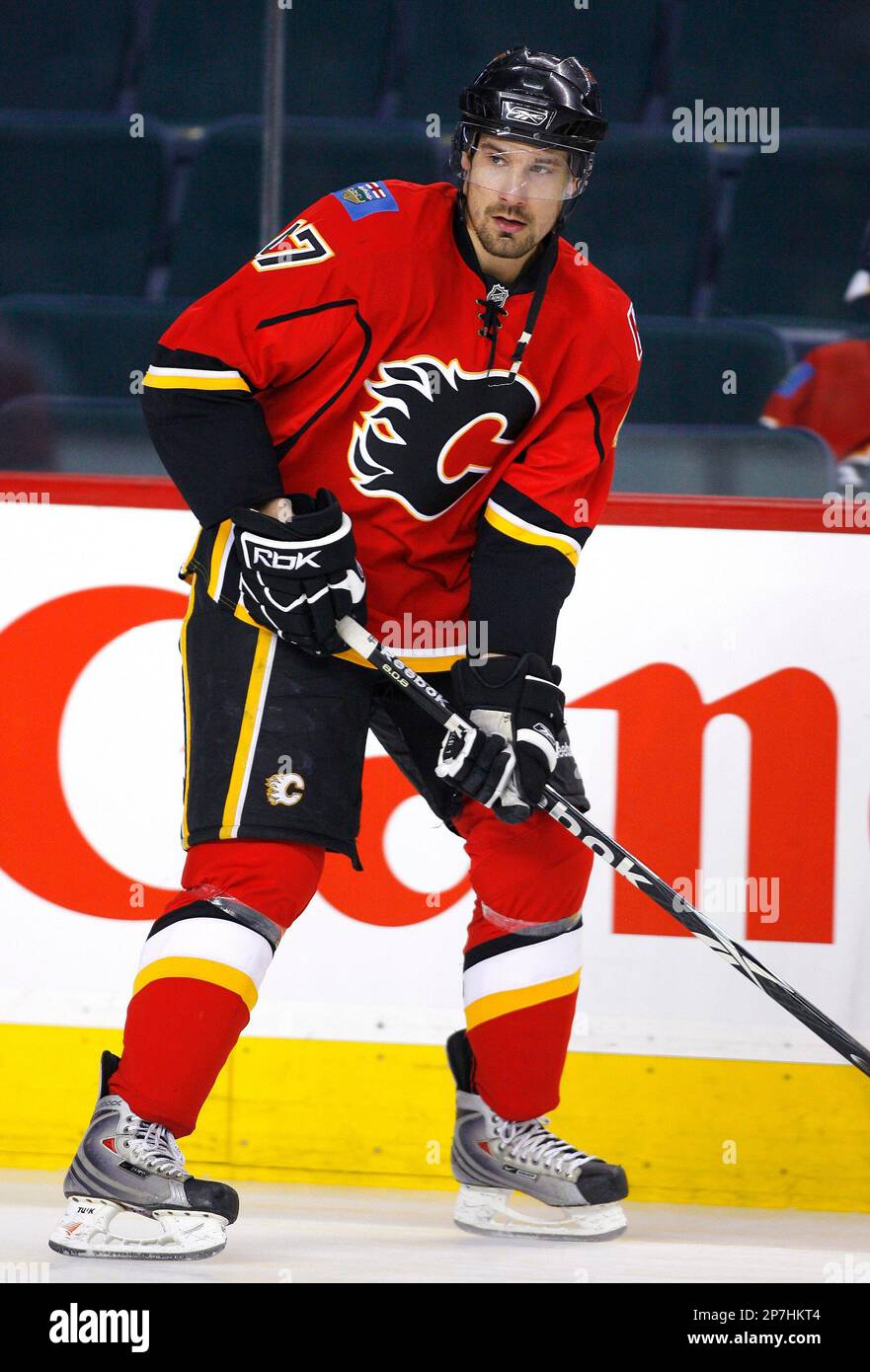 NHL player profile photo on Calgary Flames' Kyle Greentree during a ...