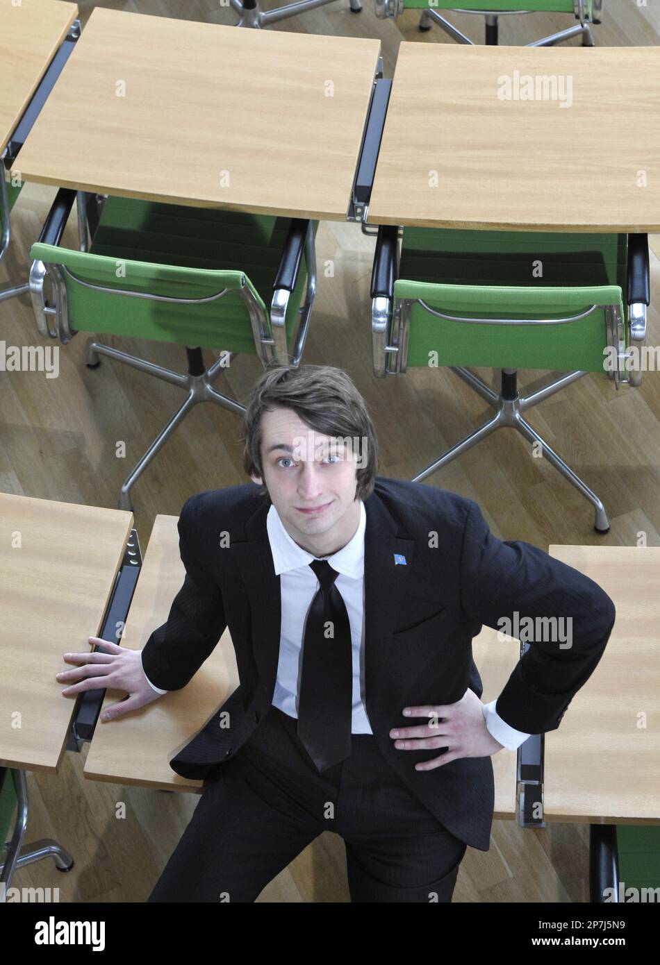 Der Student Jacob Schrot, fotografiert am Mittwoch, 17. Maerz 2010, im ...