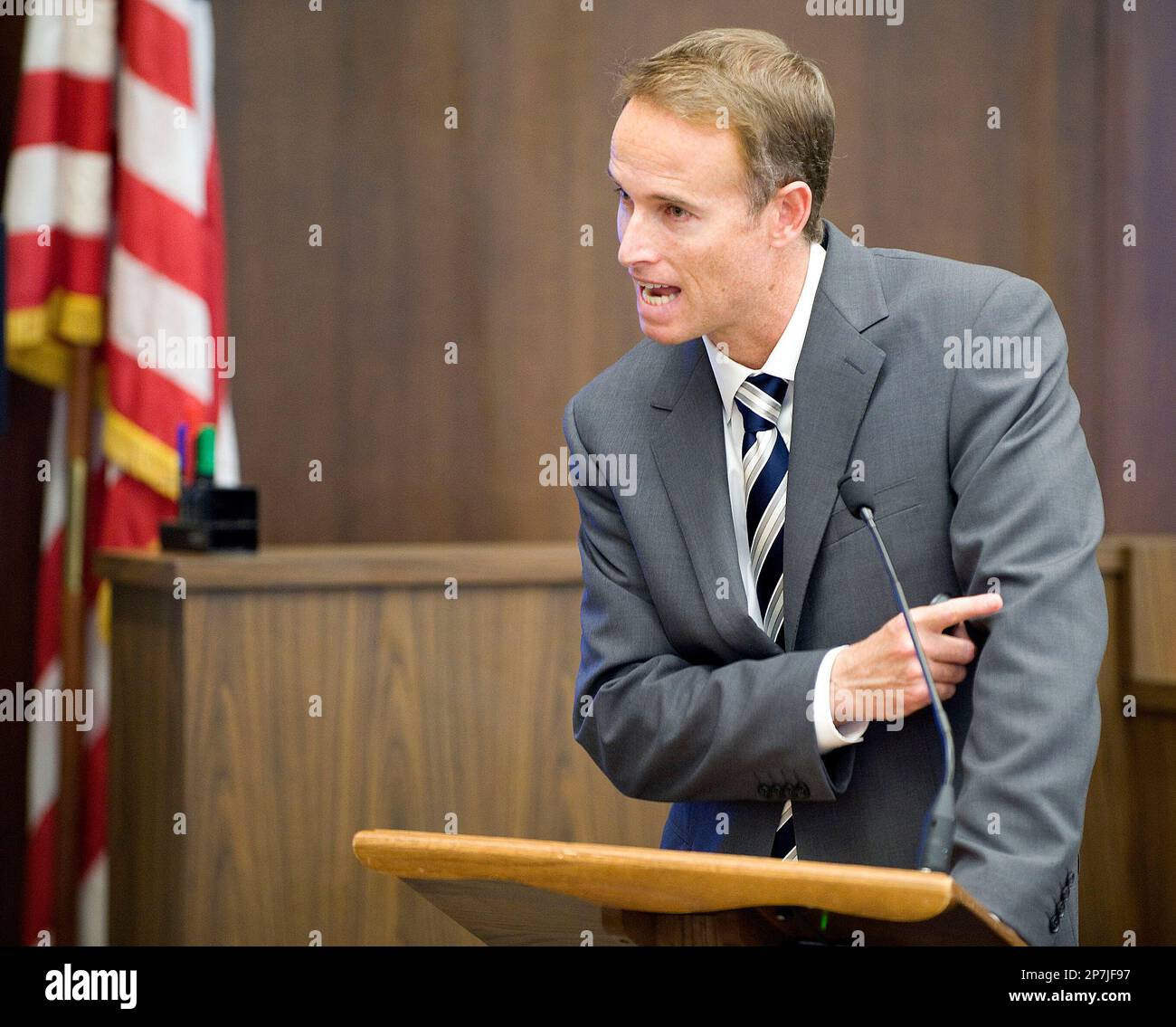 Senior Deputy District Attorney Matt Murphy points to Rodney Alcala as ...