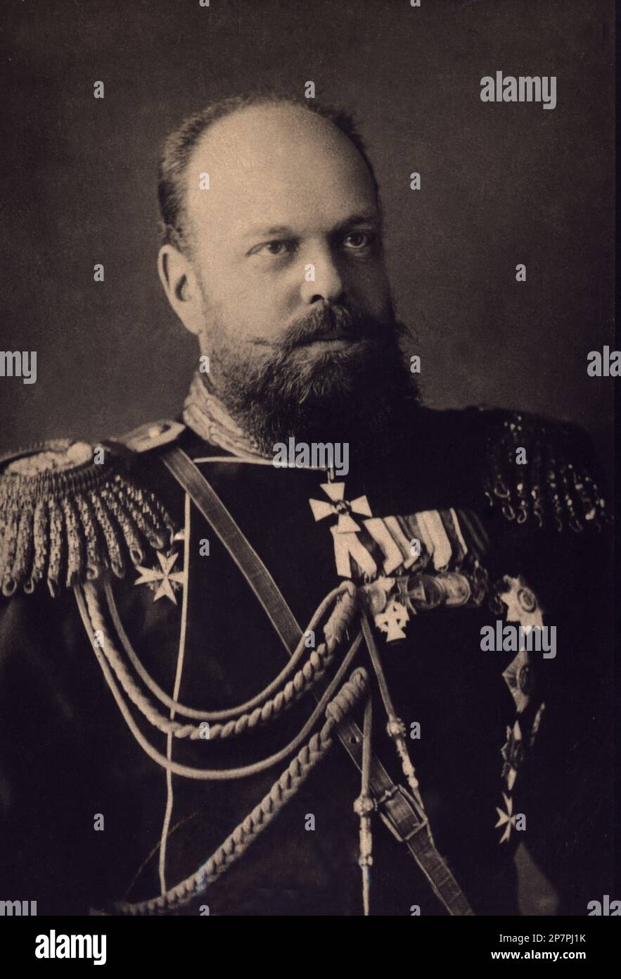 1885 Ca , Paris , Frankreich : der russische Zar ALEXANDER III ( 1845 ...
