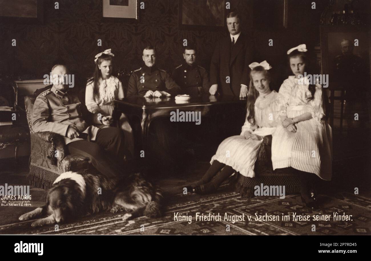 1914 : der deutsche König VON SACHSEN FRIEDRICH AUGUST III ( Frederick ...