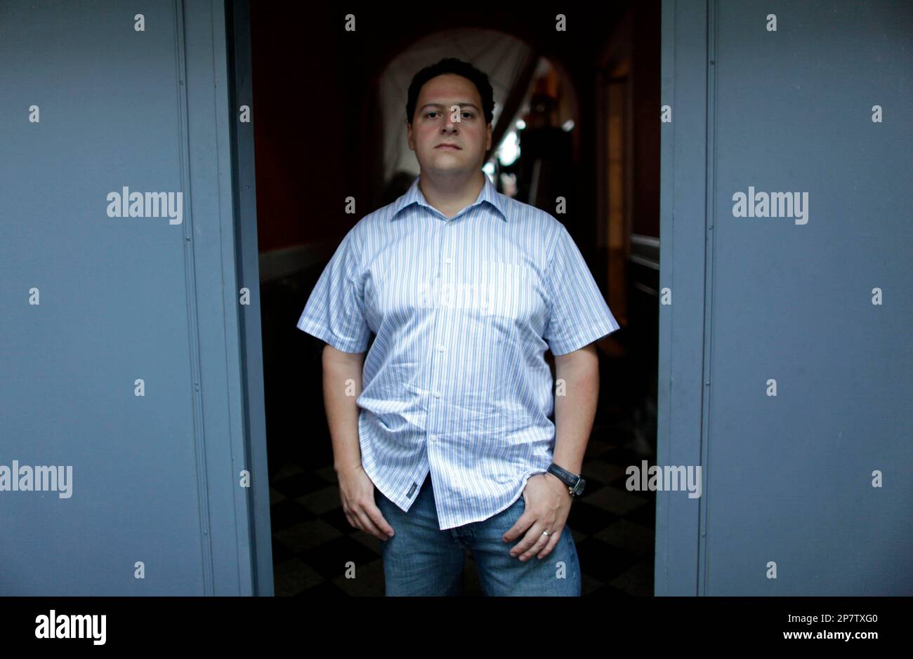 In this Nov. 5, 2009 photo, Sebastian Marroquin, son of Colombia's late drug lord Pablo Escobar ...