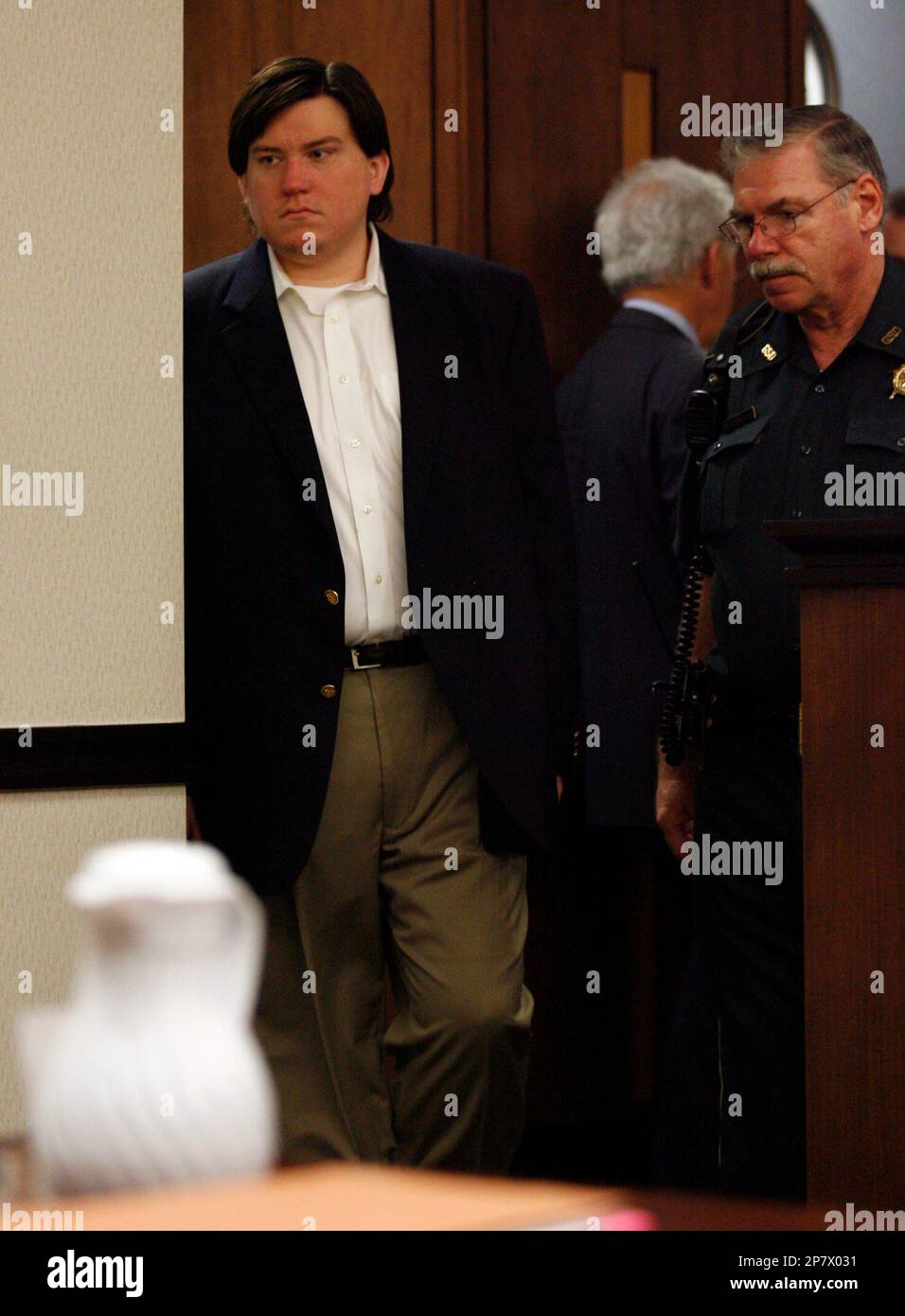 Royce Clyde Zeigler II, enters Judge David Garner's 10th District Court ...
