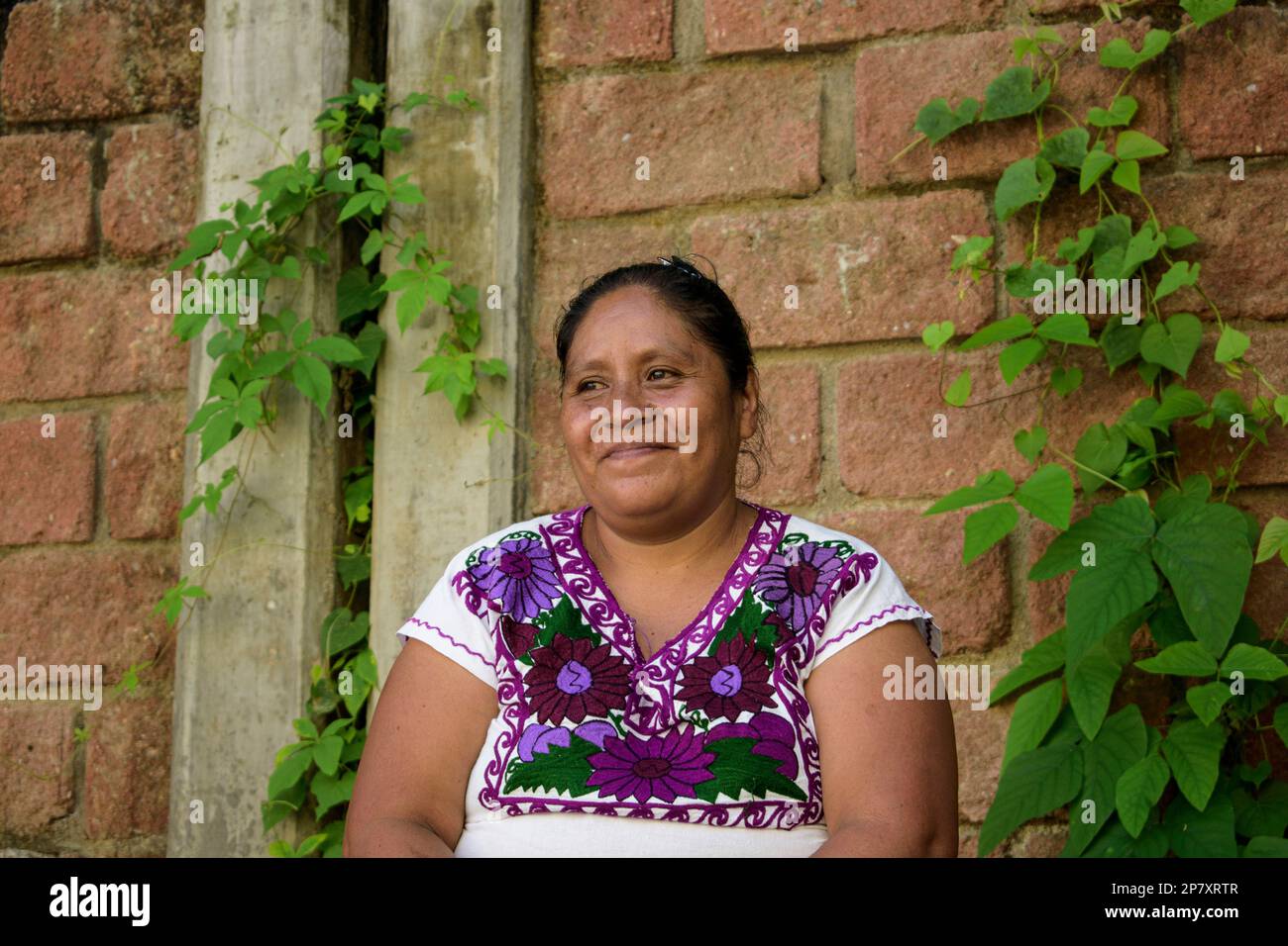 Ines Fernandez Ortega, a Me'phaa indigenous activist, poses for a photo ...