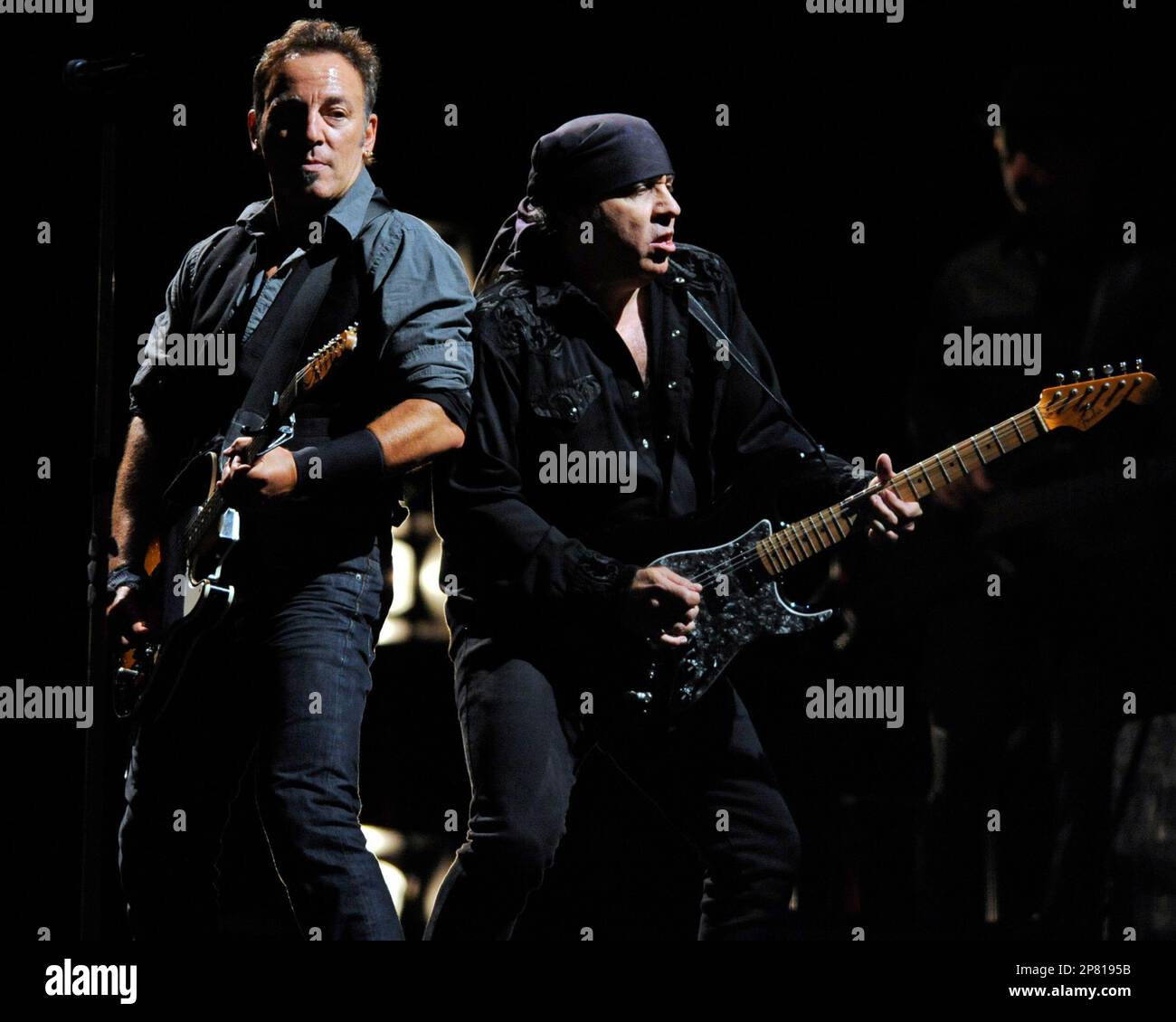 Bruce Springsteen, left, and Steven Van Zandt perform with the E Street ...