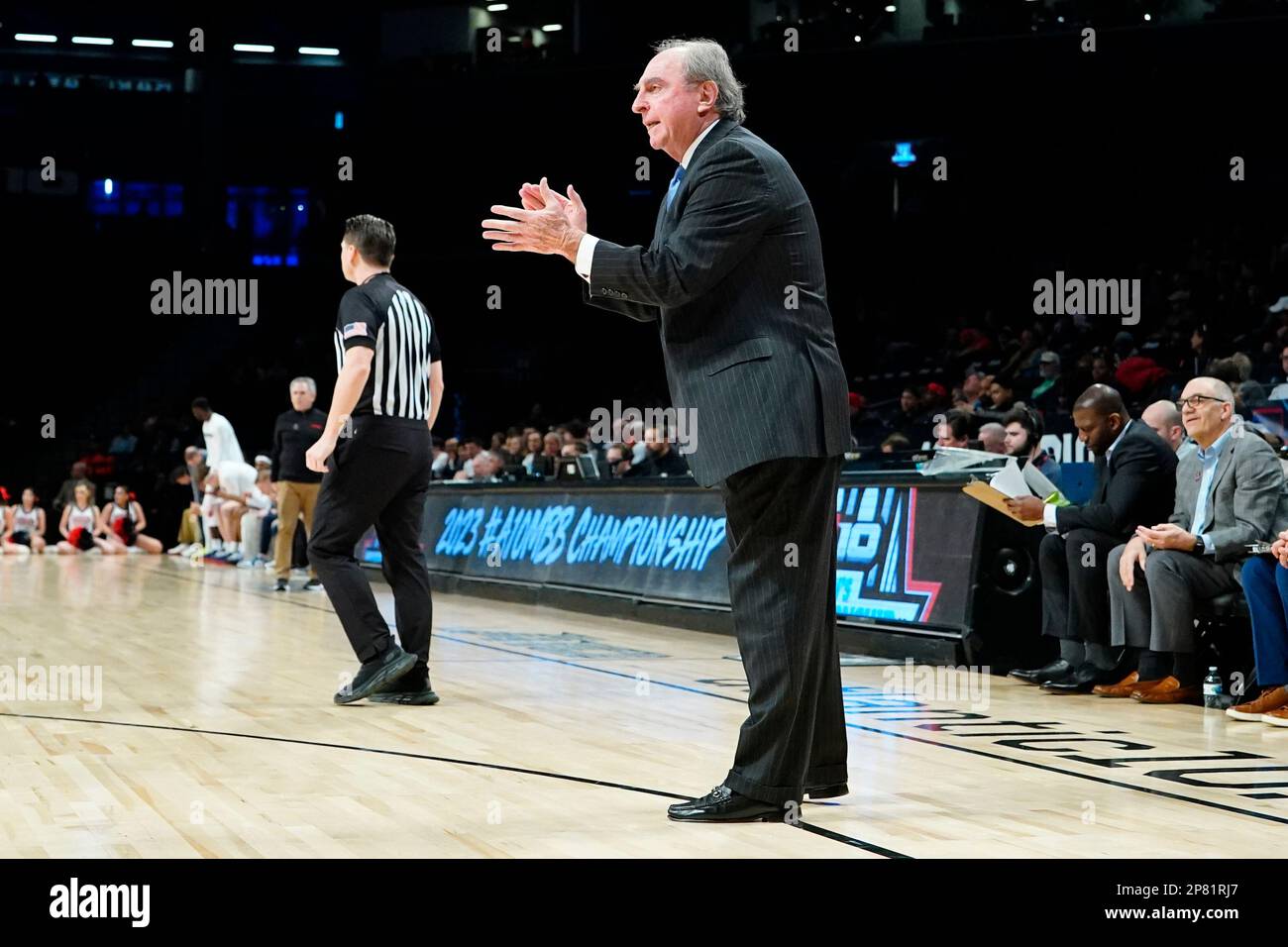 BROOKLYN, NY - MARCH 08: La Salle Explorers Head Coach Fran Dunphy ...