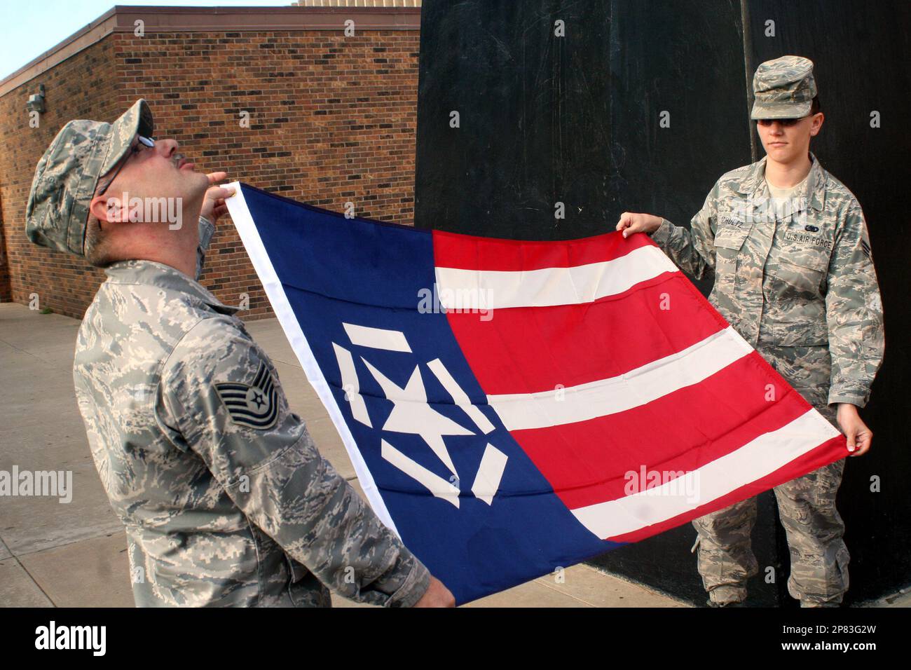 Holloman Air Force Base Tech. Sgt. Robert Fleming, left, and Senior ...