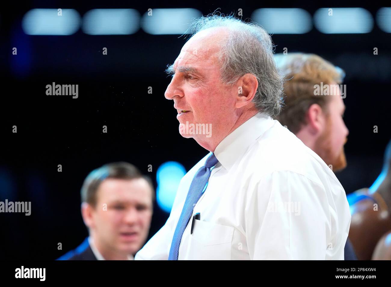 BROOKLYN, NY - MARCH 08: La Salle Explorers Head Coach Fran Dunphy ...