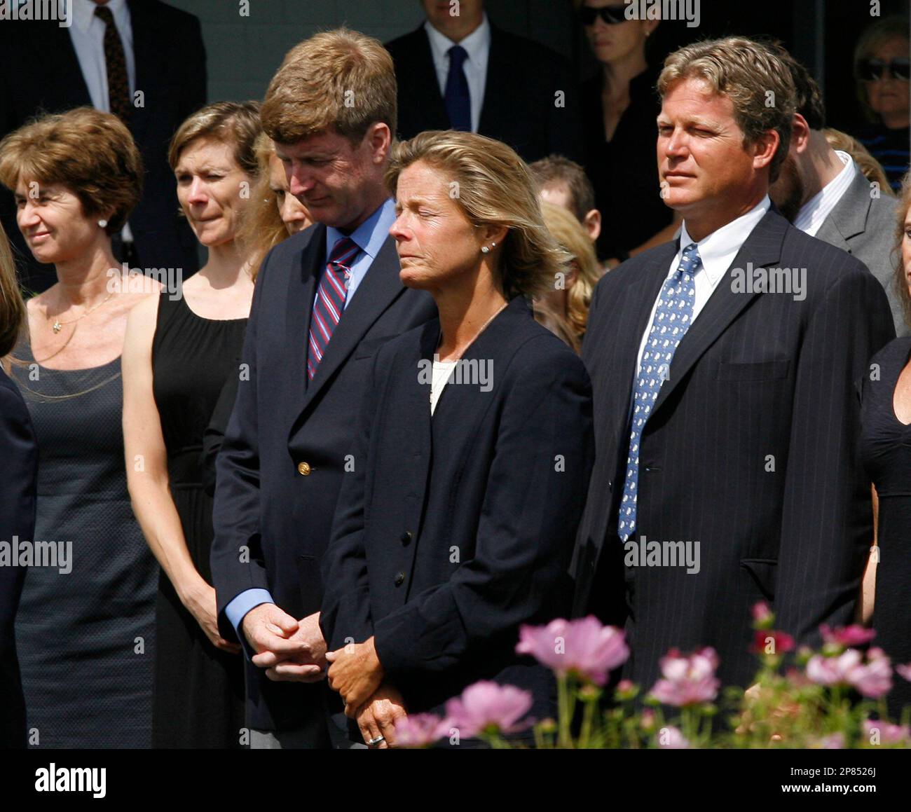 Edward Kennedy, Jr., right, Kara Kennedy, second right, and Rep ...