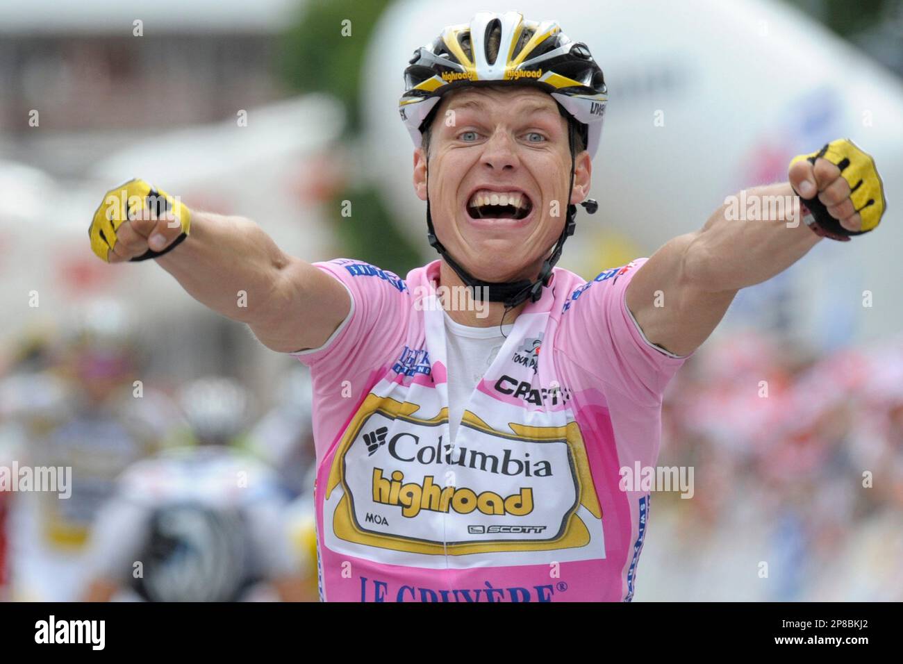 Winner of the stage Germany's Tony Martin, from team Columbia - High ...