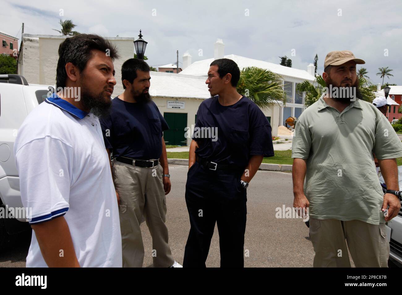 Former Guantanamo detainees, left to right, Abdulla Abdulqadir ...