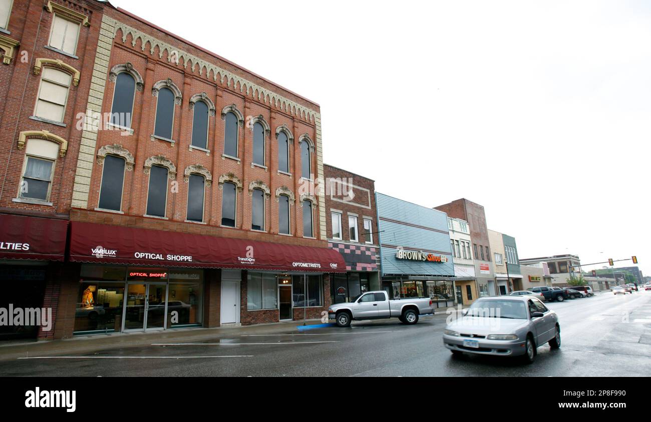 A motorist passes the former location of the Twin Galaxies video arcade, Wednesday, May 13, 2009 ...