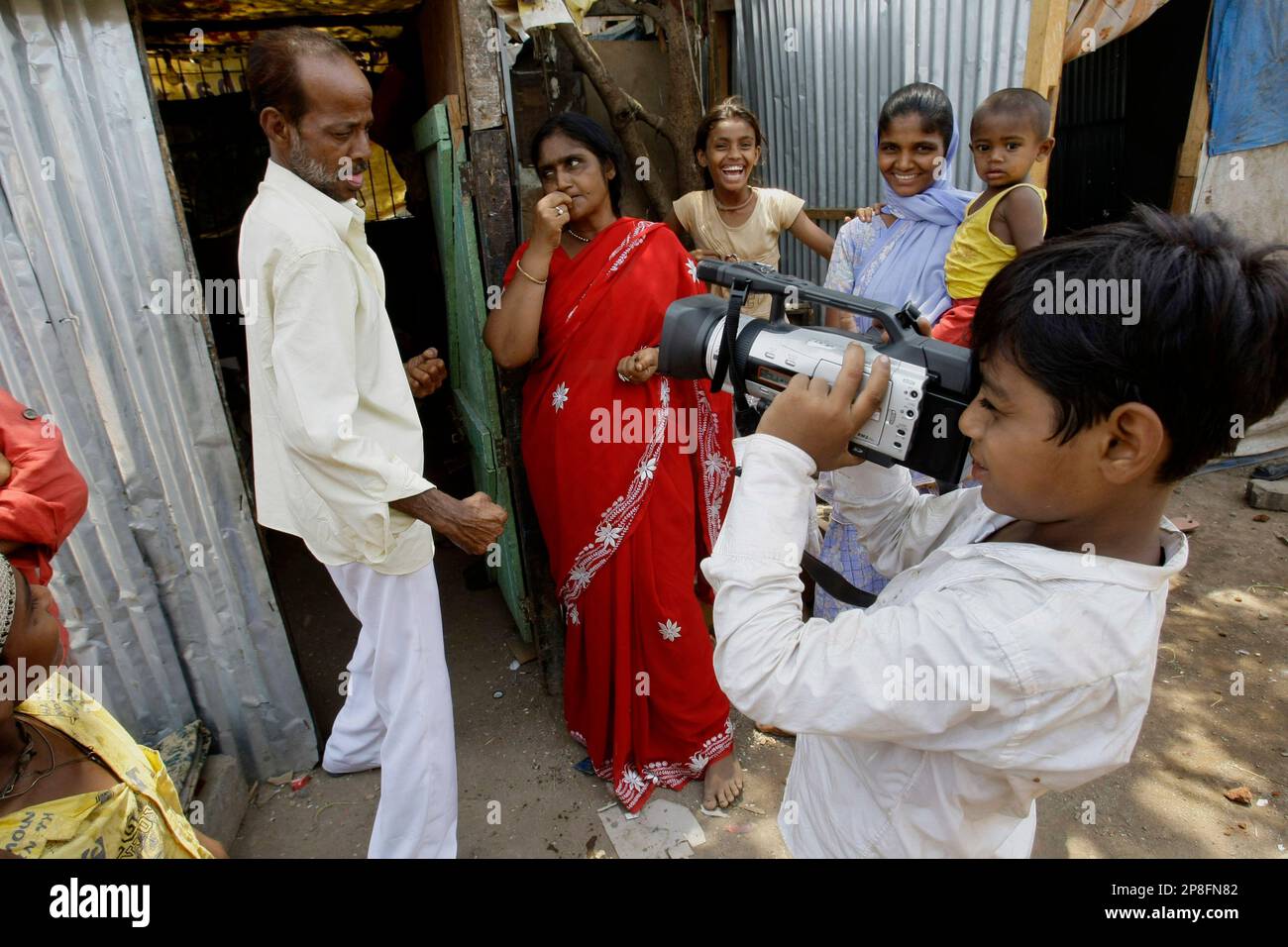 File - Azharuddin Mohammed Ismail, child star of the hit movie "Slumdog ...