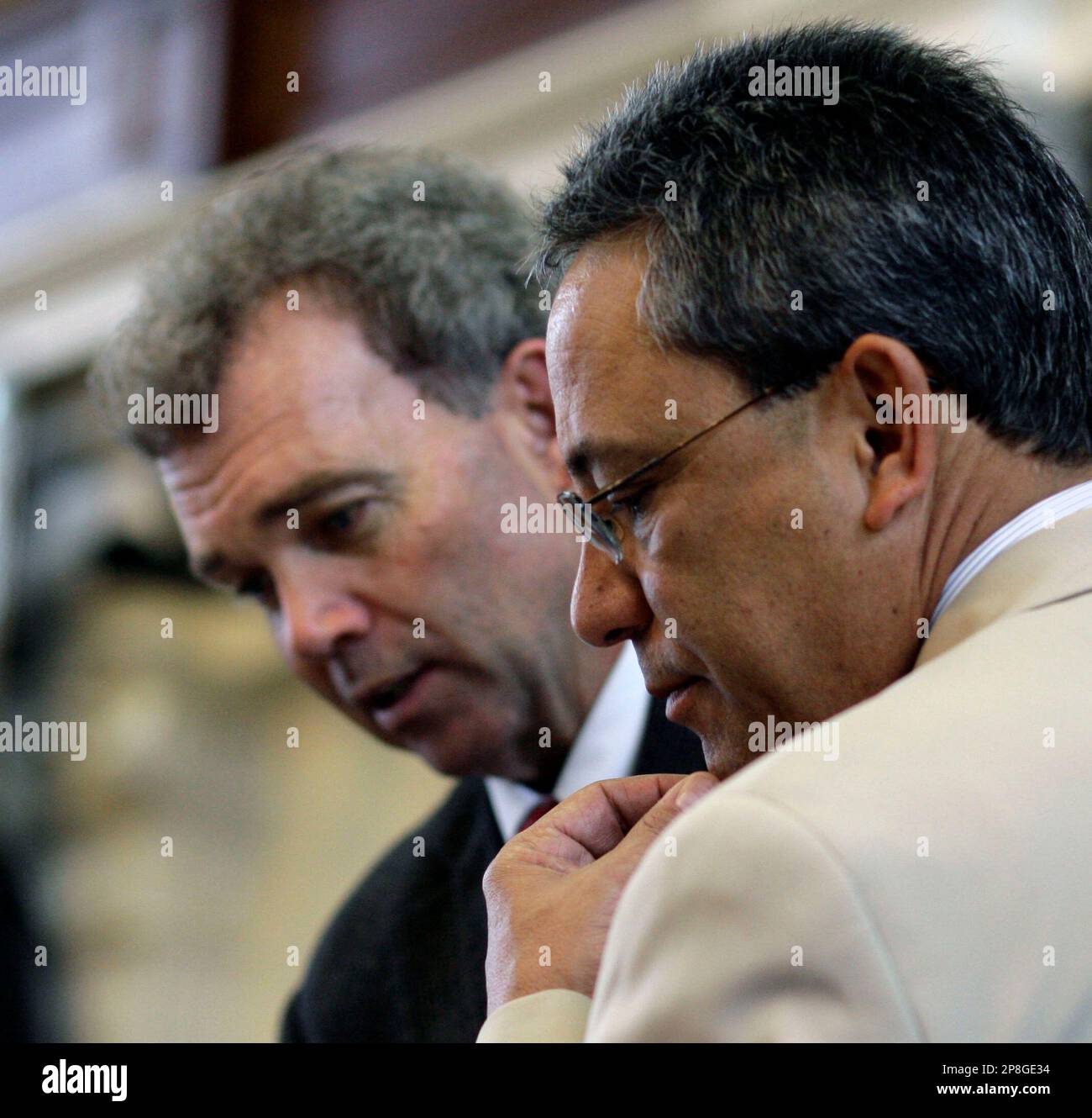 Rep. Joe Pickett, D-El Paso, left, who chairs the House Transportation ...