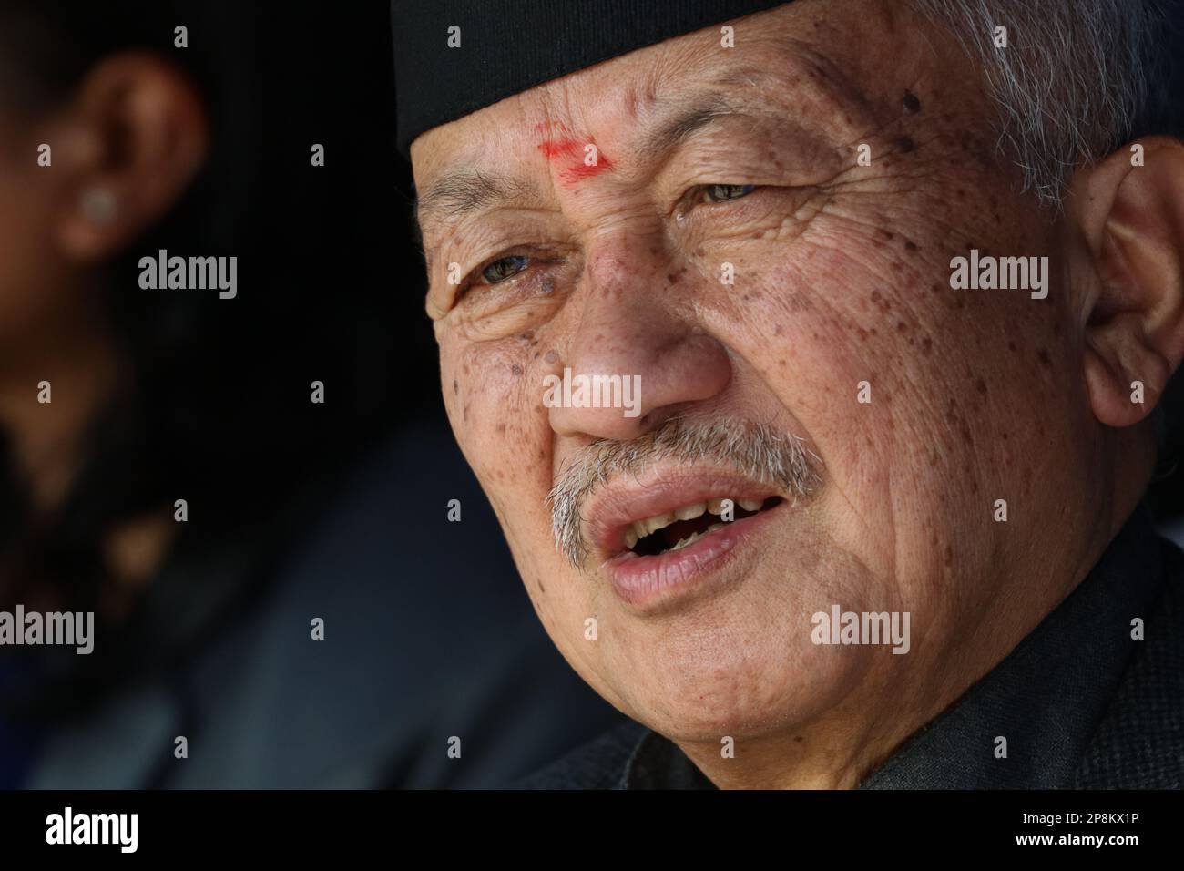 Am 9. März 2023 in Kathmandu, Nepal. „Subas Chandra Nemwang“, Kandidatin für ...