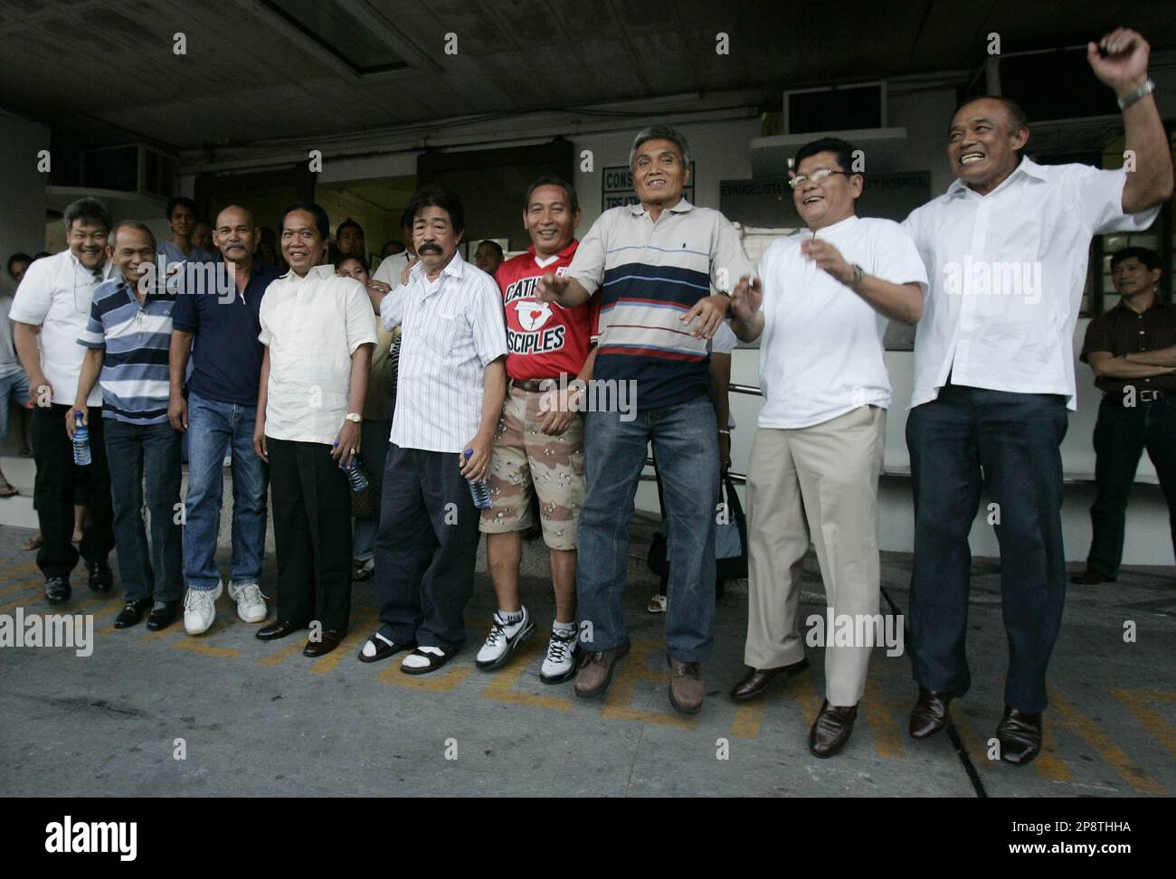 Nine of the ten former soldiers who were convicted in the Aug. 21, 1983 ...