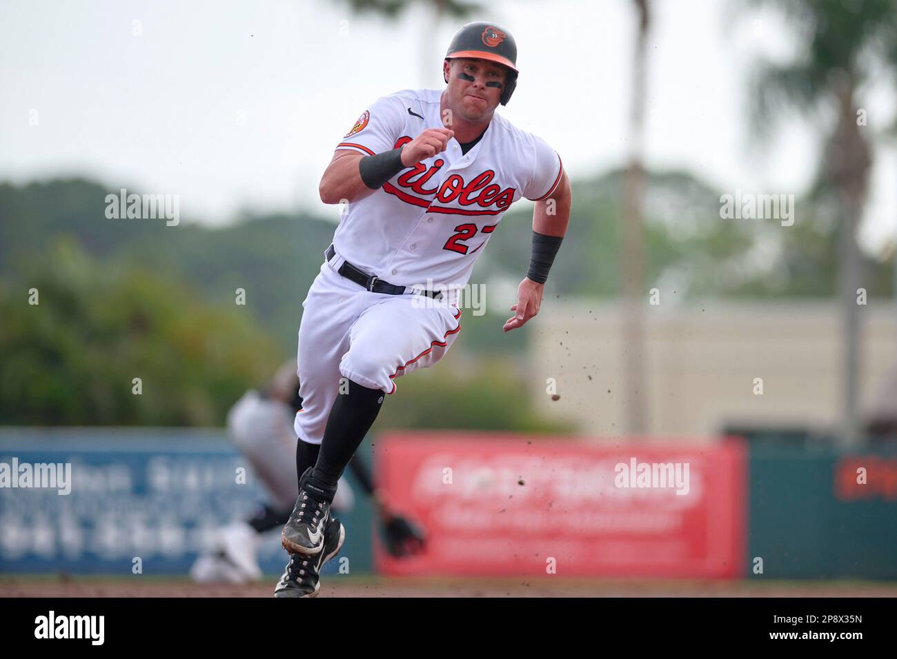 Baltimore Orioles catcher James McCann (27) running the bases during a ...