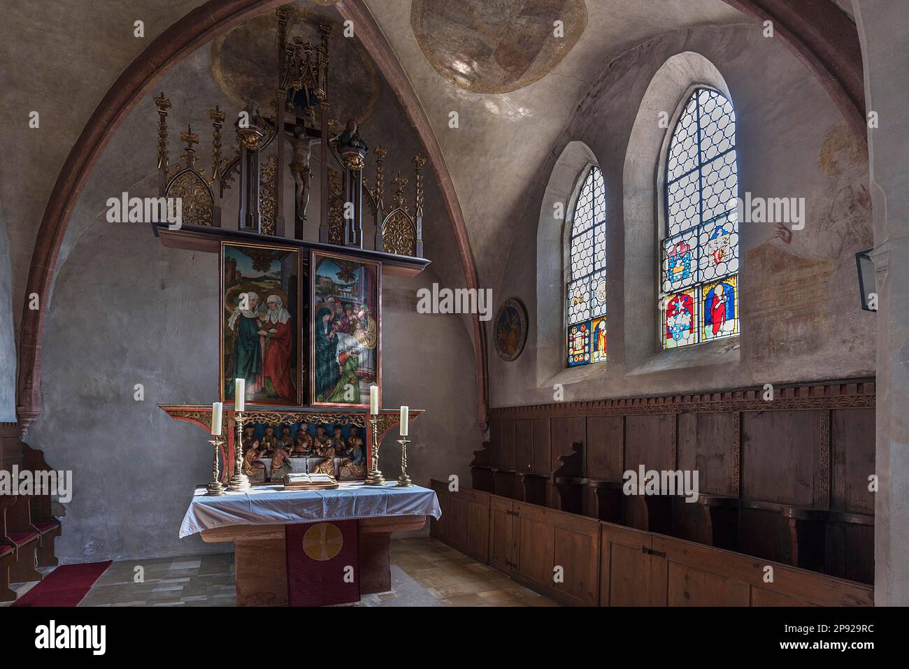 Altarieraum der St. Egidien Kirche, Hochaltar, ein Werk von Michael ...