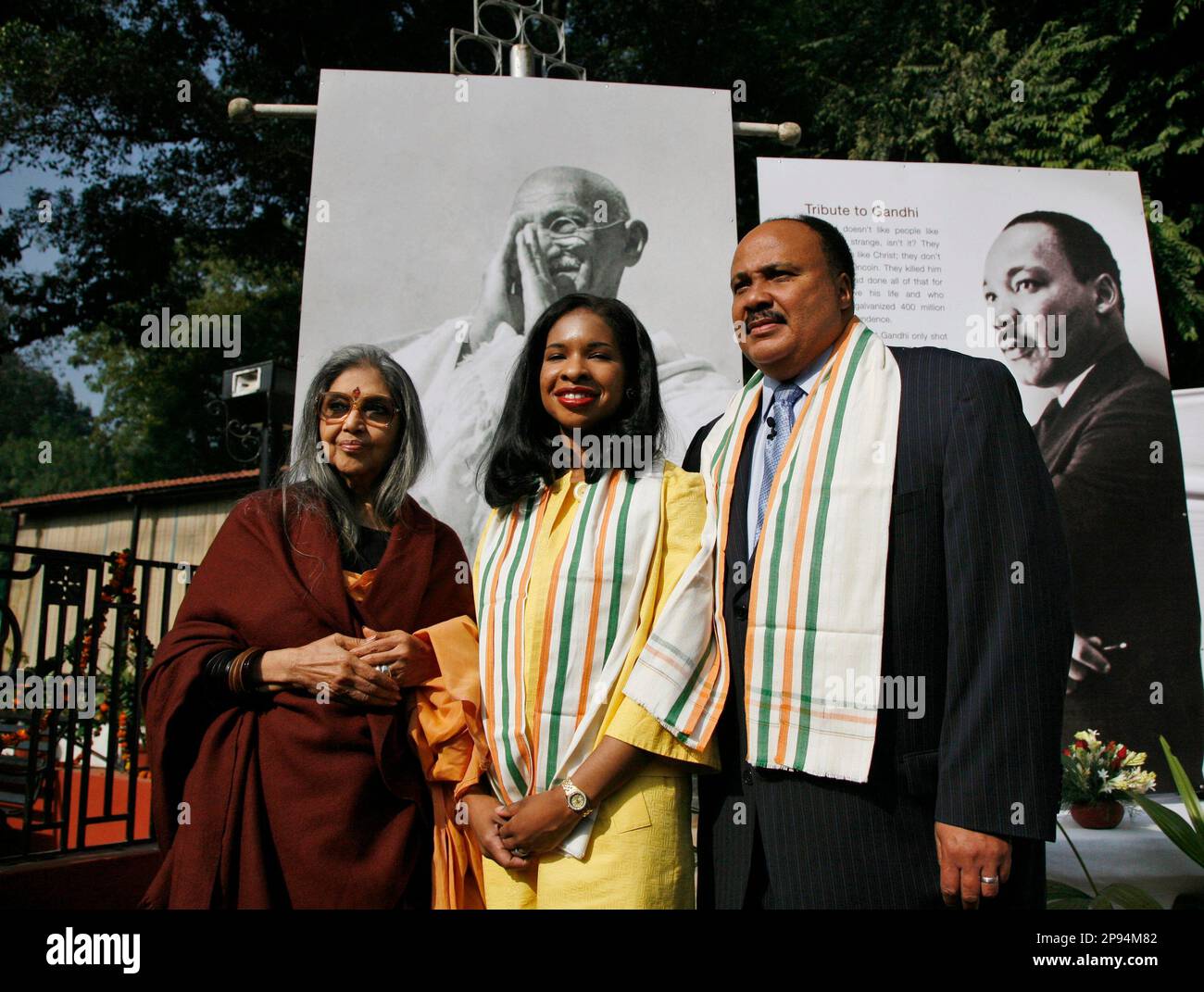 Rev. Martin Luther King Jr.'s son Martin Luther King III, right, his ...