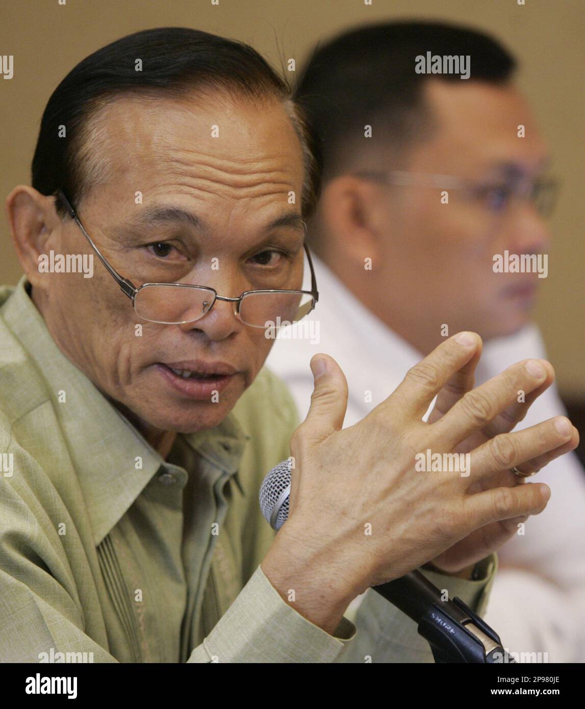 Dionisio Santiago, left, head of the Philippine Drug Enforcement Agency ...