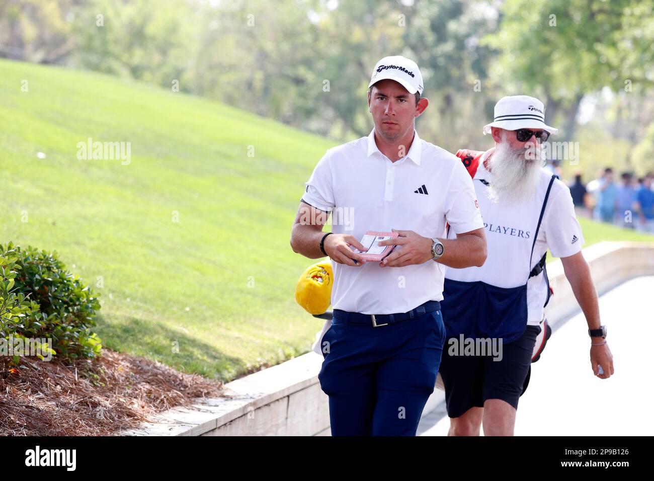 PONTE VEDRA BEACH, FL - MARCH 10: PGA golfer Lucas Herbert and his ...