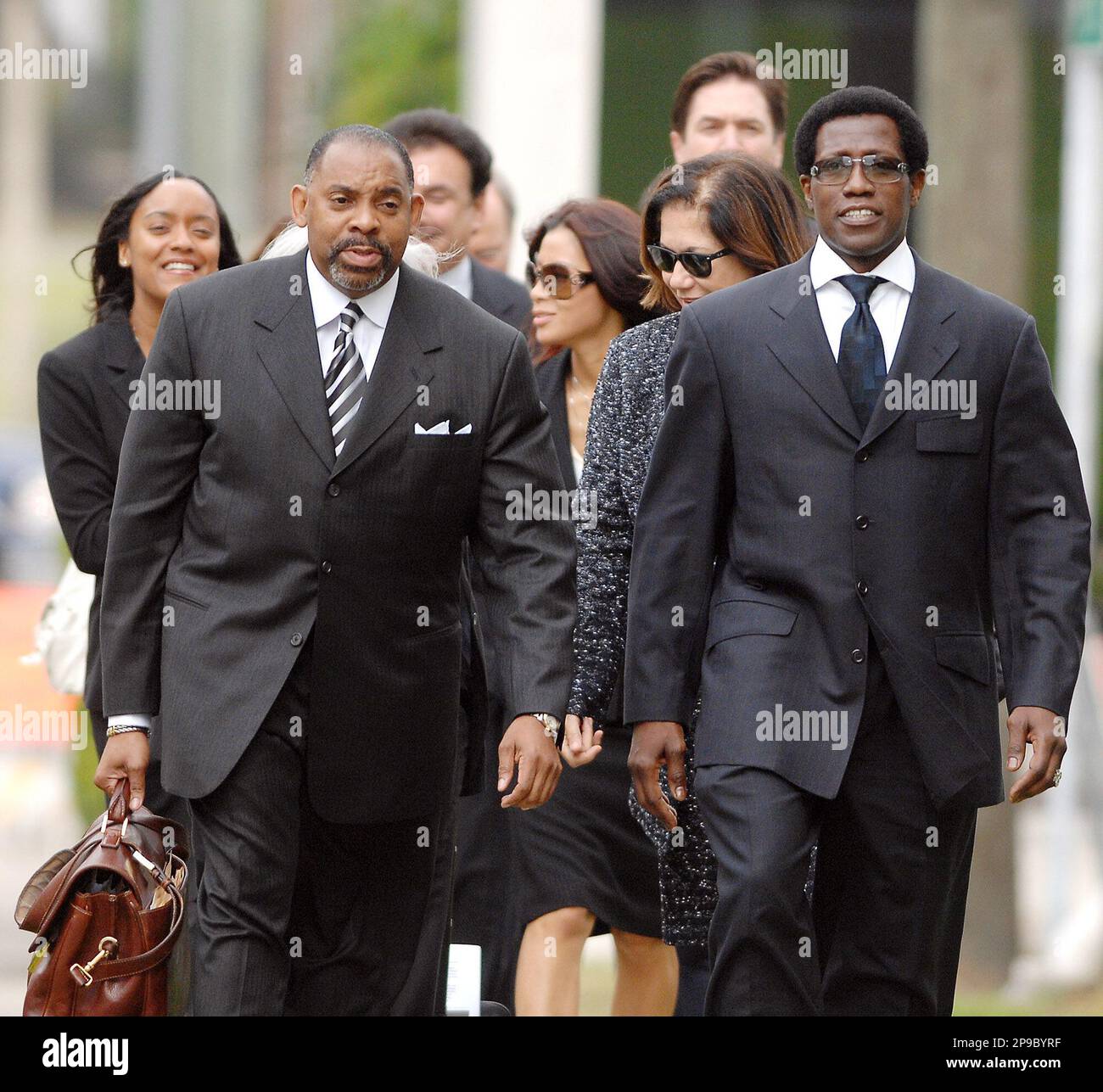 ** FILE ** In this April 24, 2008 file photo, Wesley Snipes, right ...